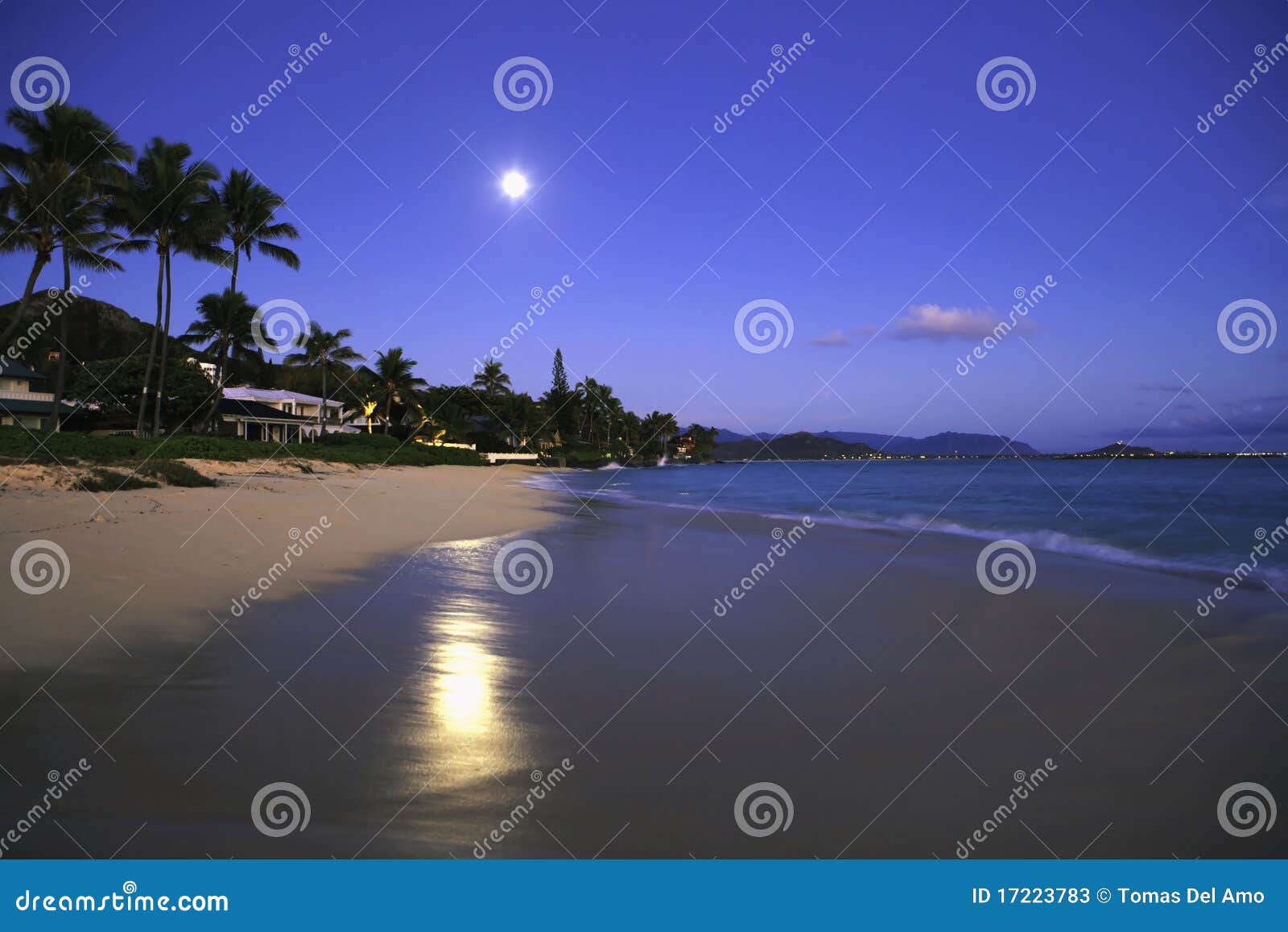 Full moon at daybreak stock image. Image of moon, full - 17223783