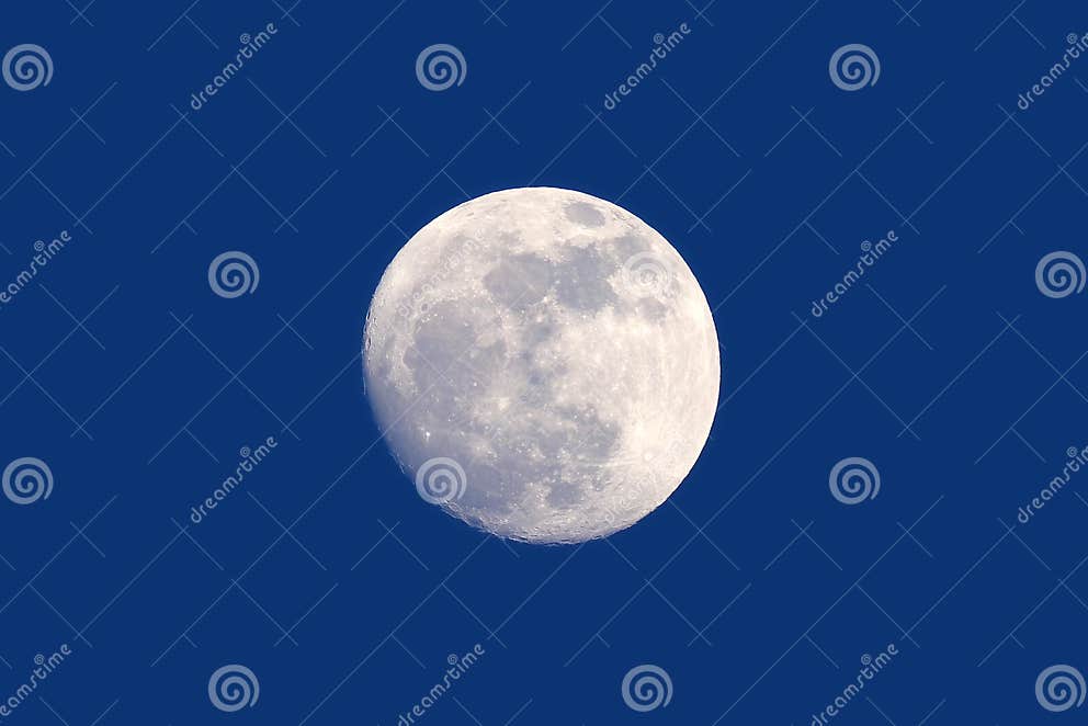 Full moon daytime stock image. Image of libration, full - 23857709