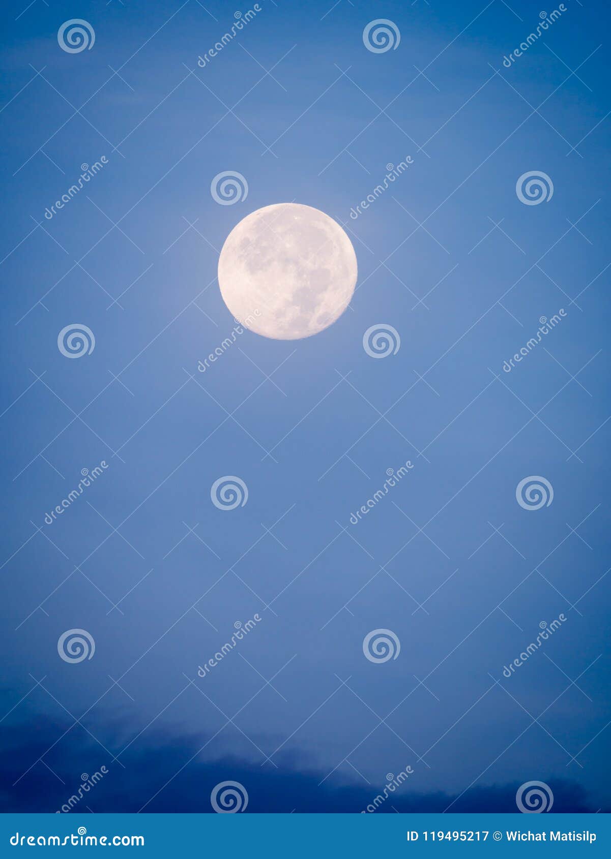 Full Moon in the Daytime stock image. Image of aura - 119495217
