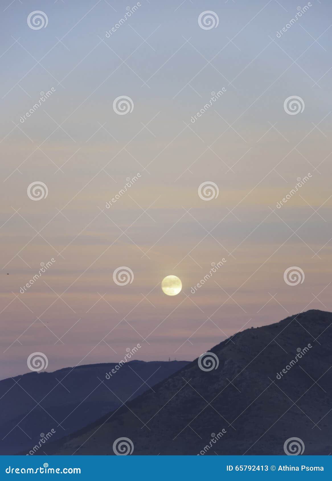 Full moon at dusk stock image. Image of cover, rising - 65792413