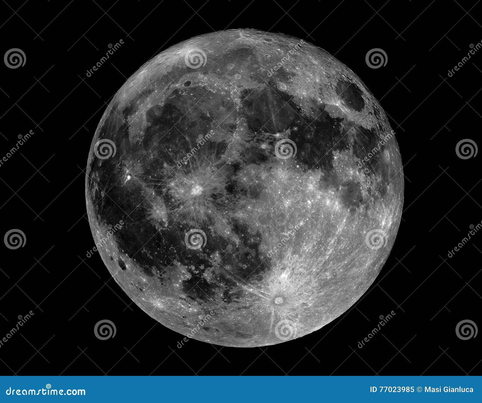 Full Moon stock image. Image of astronomia, high, telescopio - 77023985