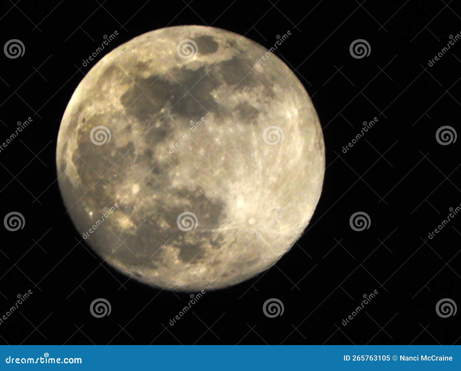 Full Moon in Night Sky Hours from Being Wolf Moon Stock Image - Image ...