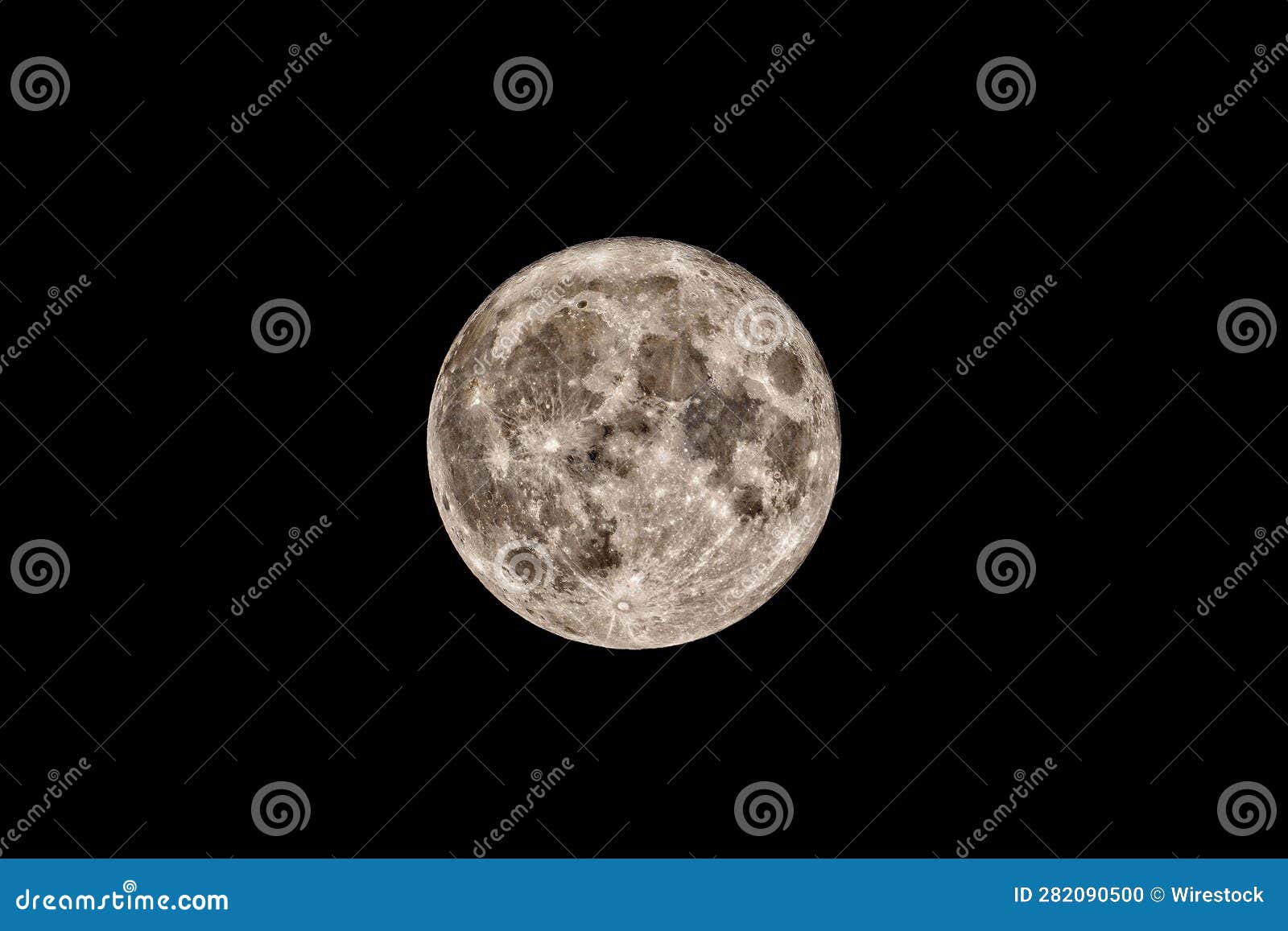 Full Moon Illuminating the Night Sky Stock Photo - Image of tranquilize ...