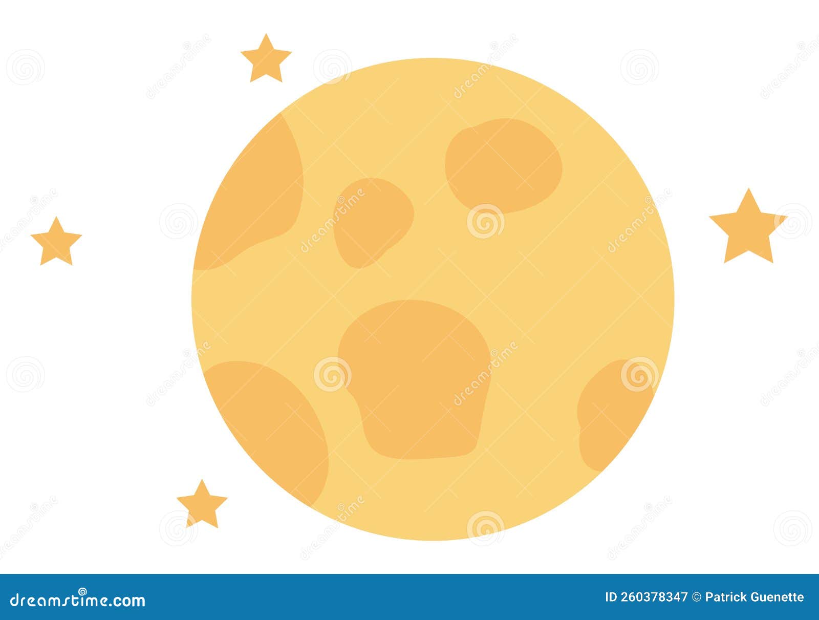 Full moon, icon stock vector. Illustration of astrology - 260378347