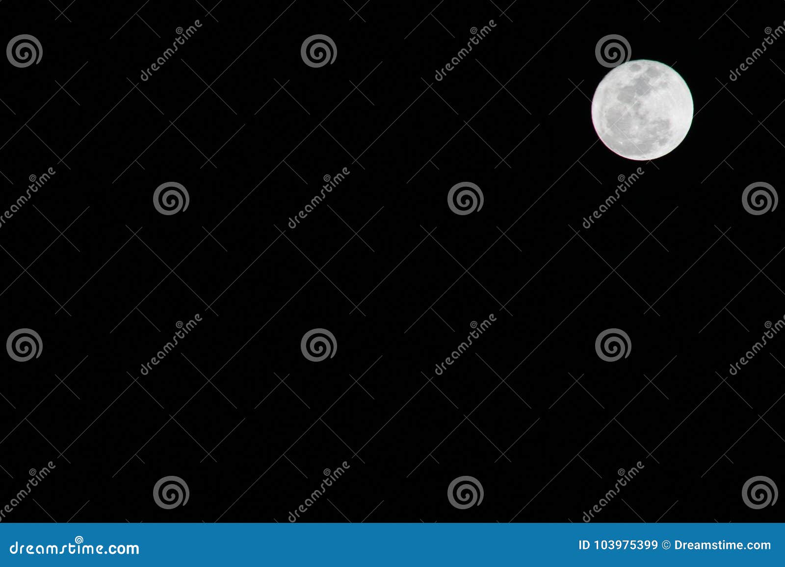 Full moon alone stock image. Image of little, moon, detail - 103975399
