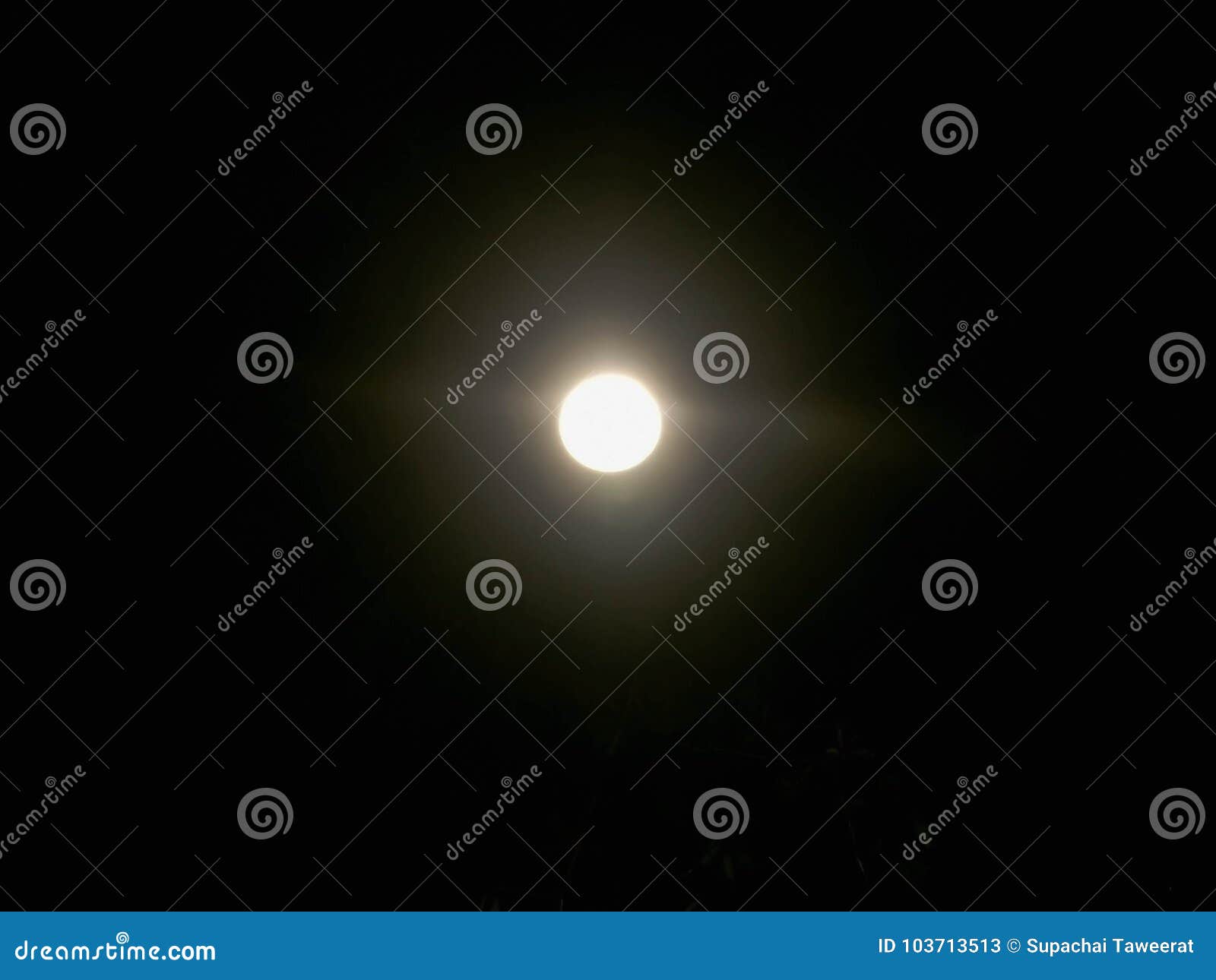 Full Moon Light in the Dark Stock Image - Image of festival, abstract ...