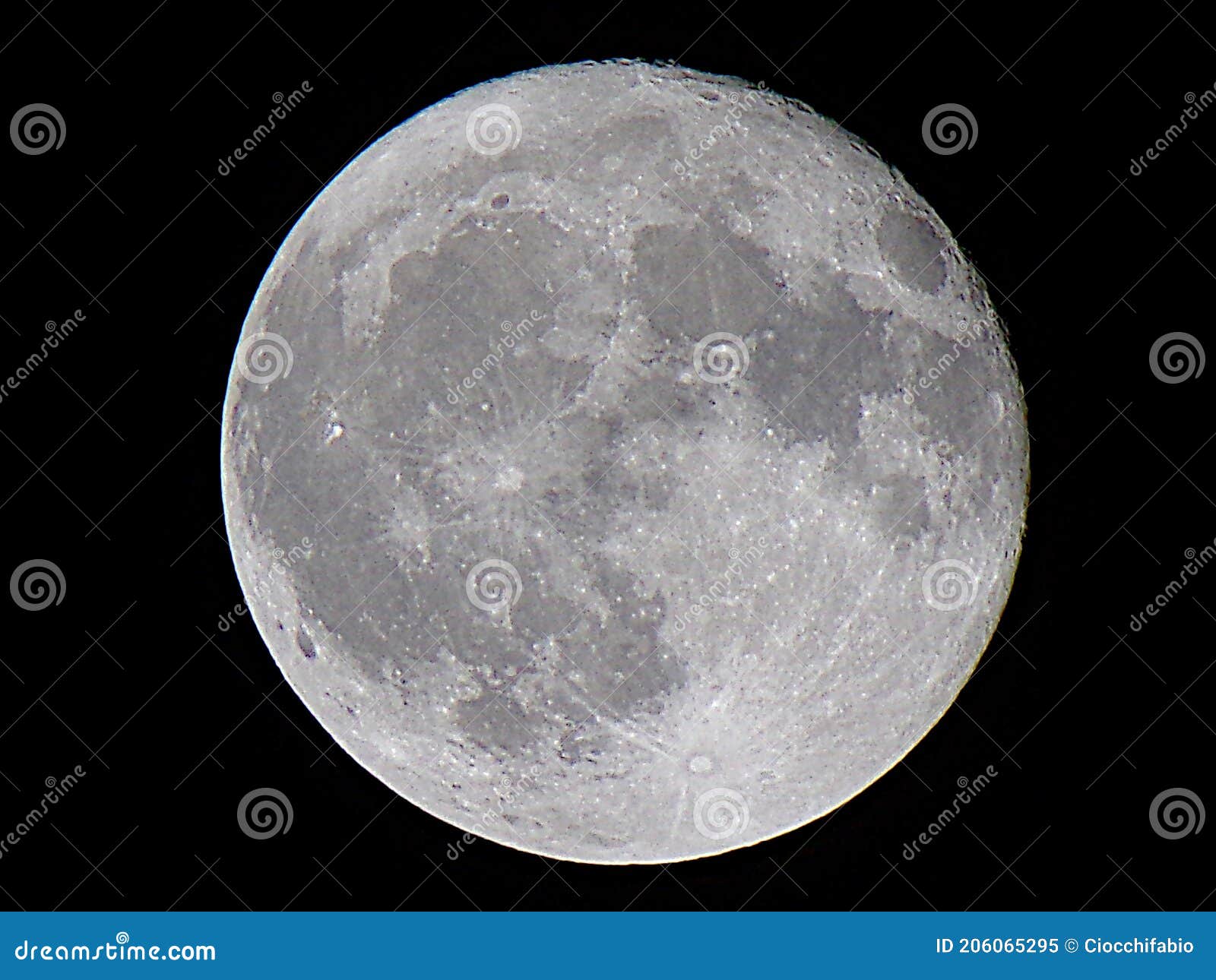 Full Moon Lighting Up the Sky at Night Stock Image - Image of lighting ...