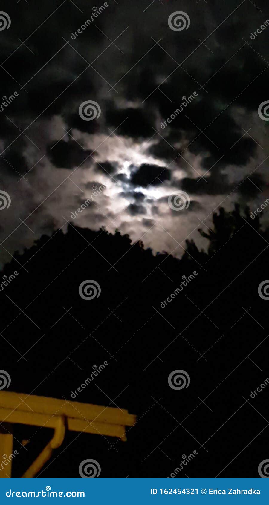 Full moon madness stock image. Image of full, moon, clouds - 162454321