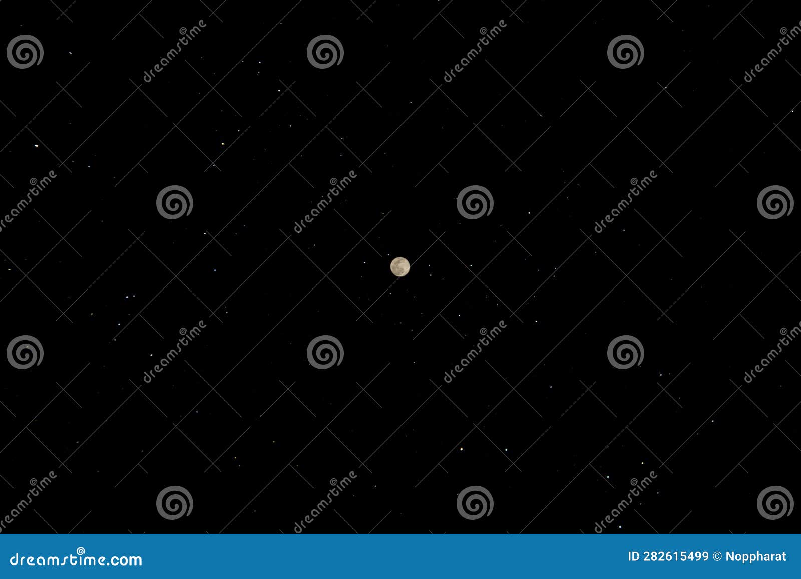 Full Moon in Micro Moon Night Stock Image - Image of natural, dark ...