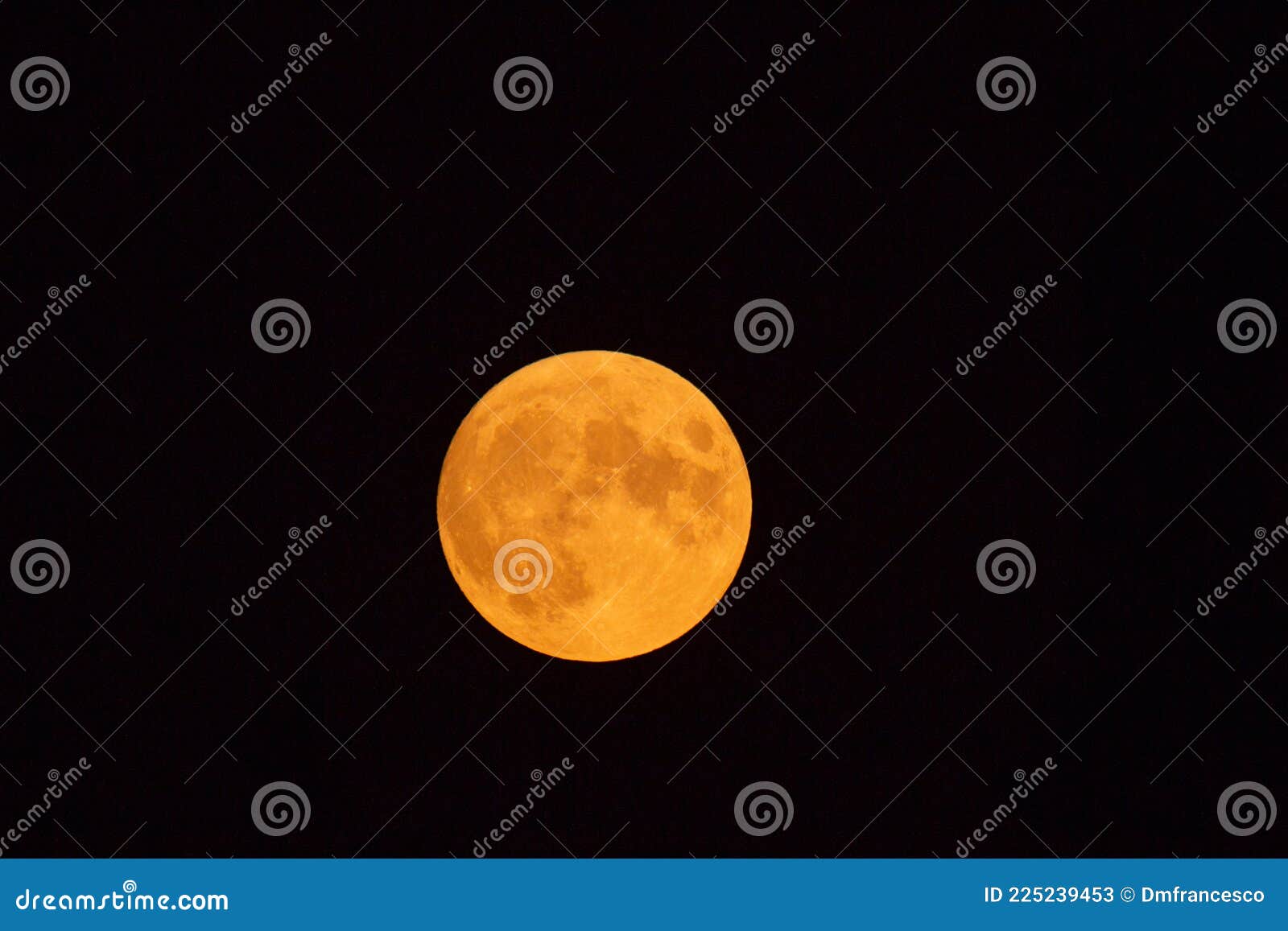 Full Moon on a Midsummer Evening Stock Image - Image of light ...