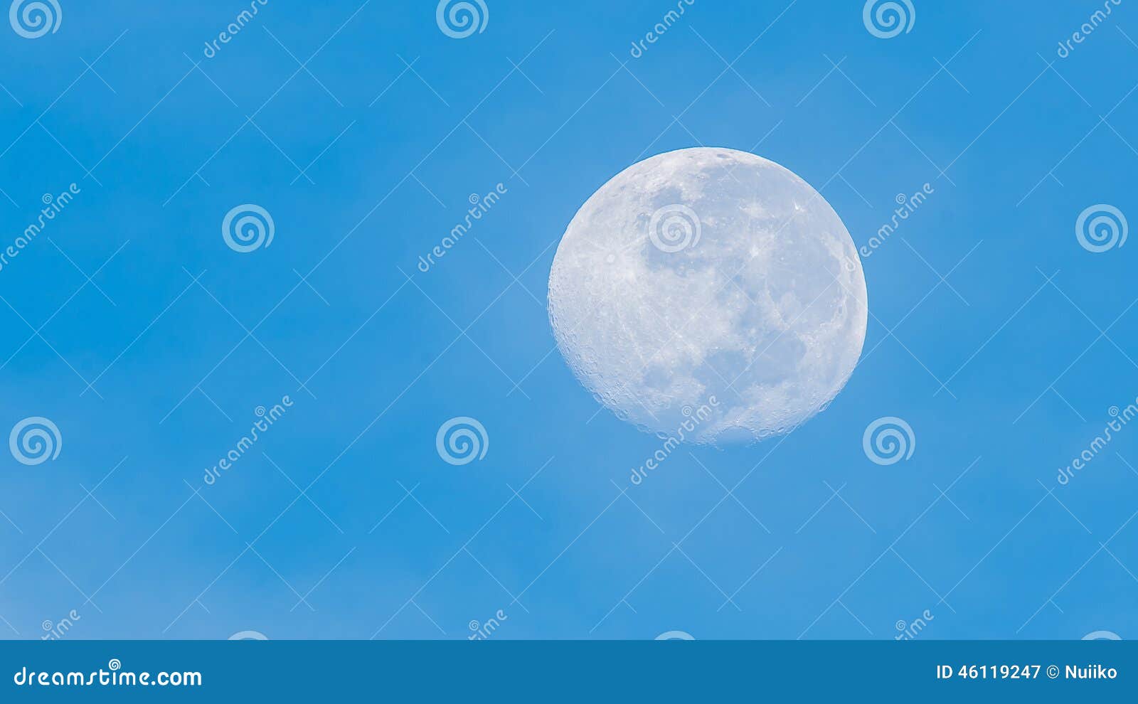 Full moon in the morning. stock image. Image of landscape - 46119247