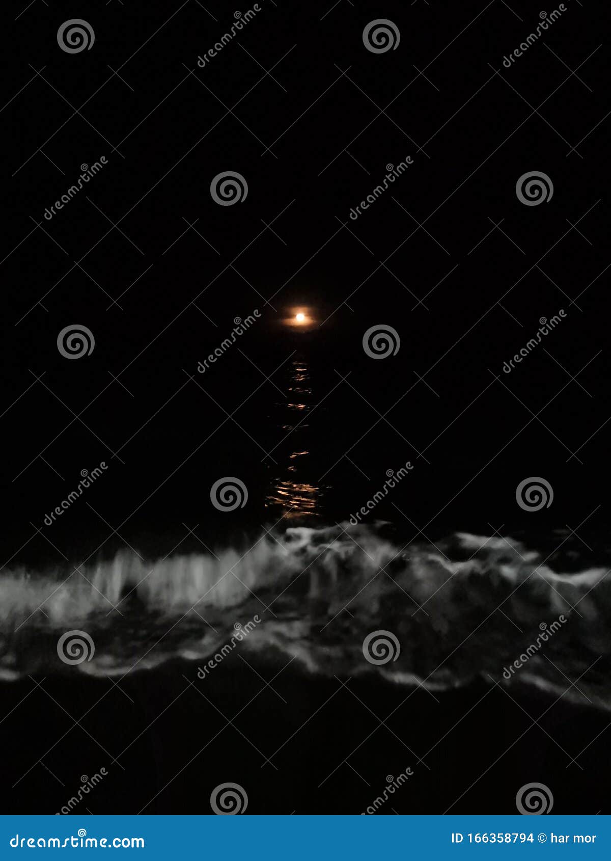Full moon stock photo. Image of sand, full, moon, wave - 166358794
