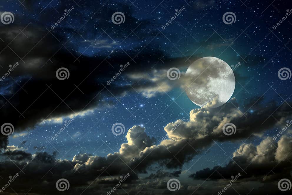 Full moon night stock photo. Image of space, planet, dark - 19283820