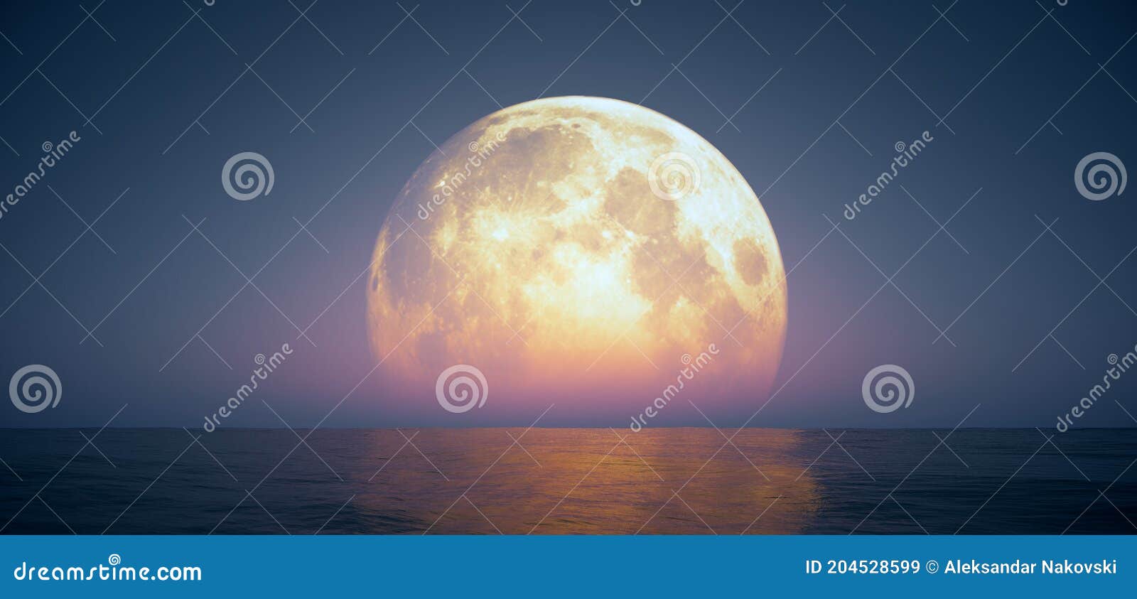 Full Moon at Night Abstract Stock Illustration - Illustration of ...