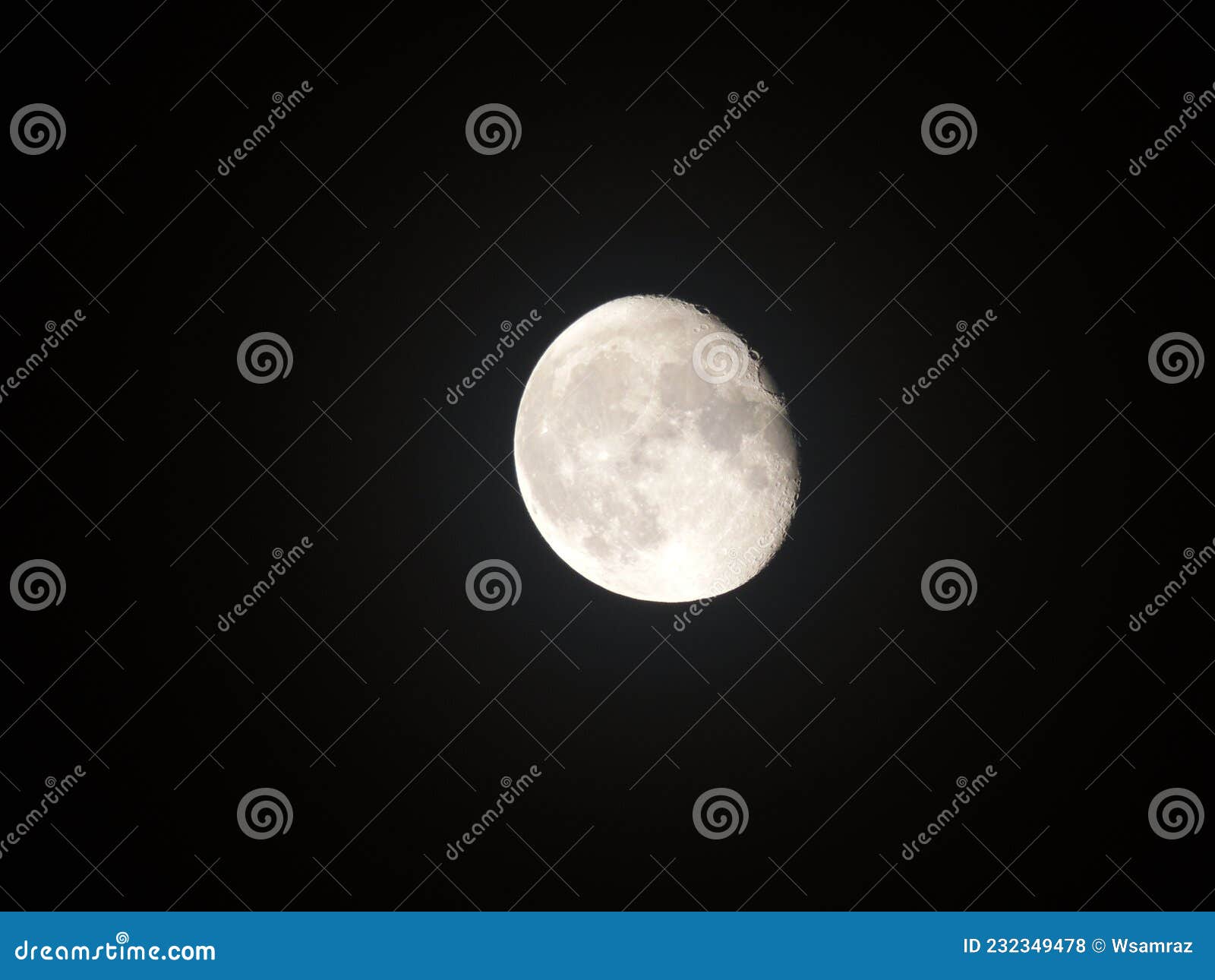 Almost Full Moon at Night stock photo. Image of full - 232349478