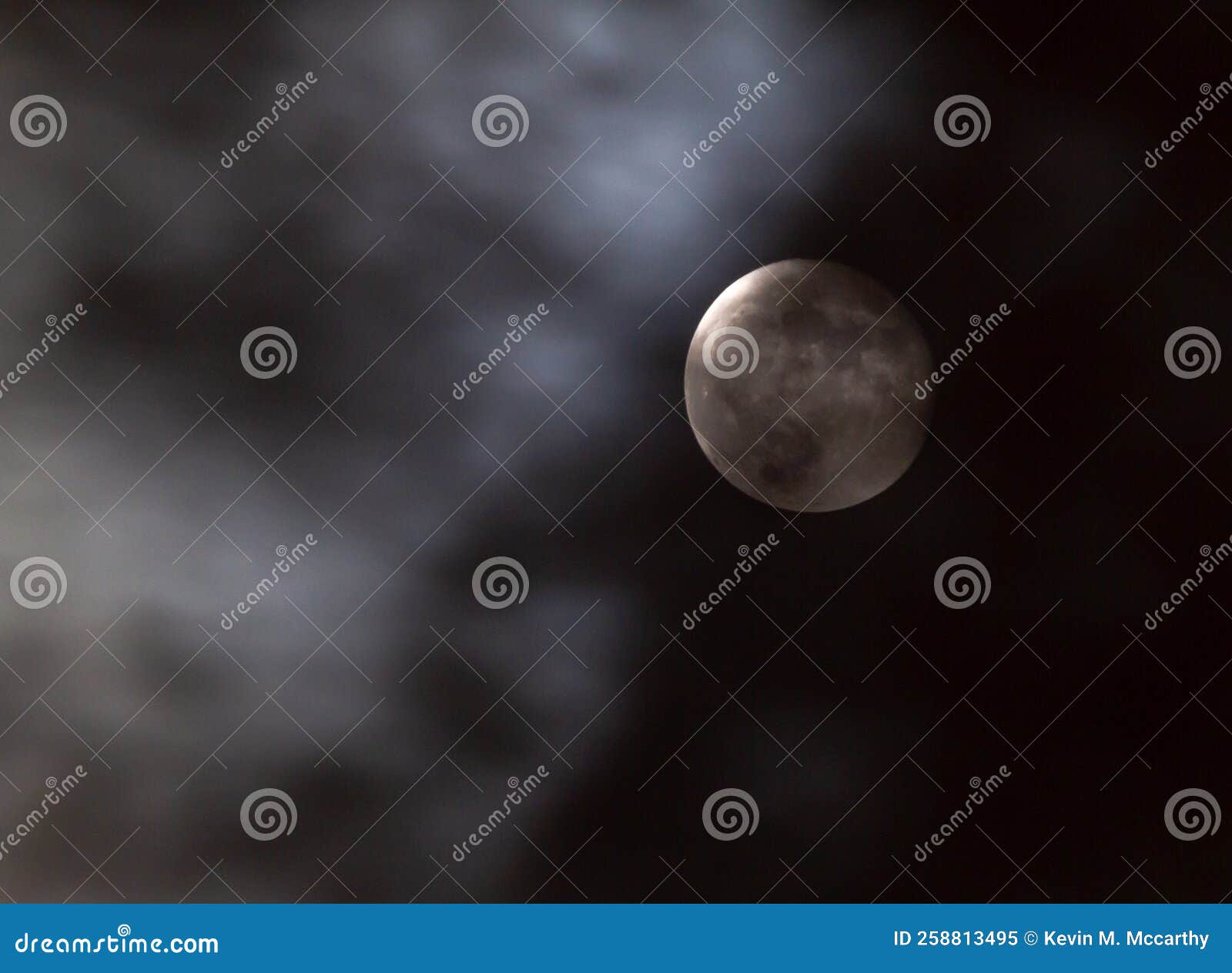 Full Moon at Night with Passing Clouds Stock Image - Image of astronomy ...