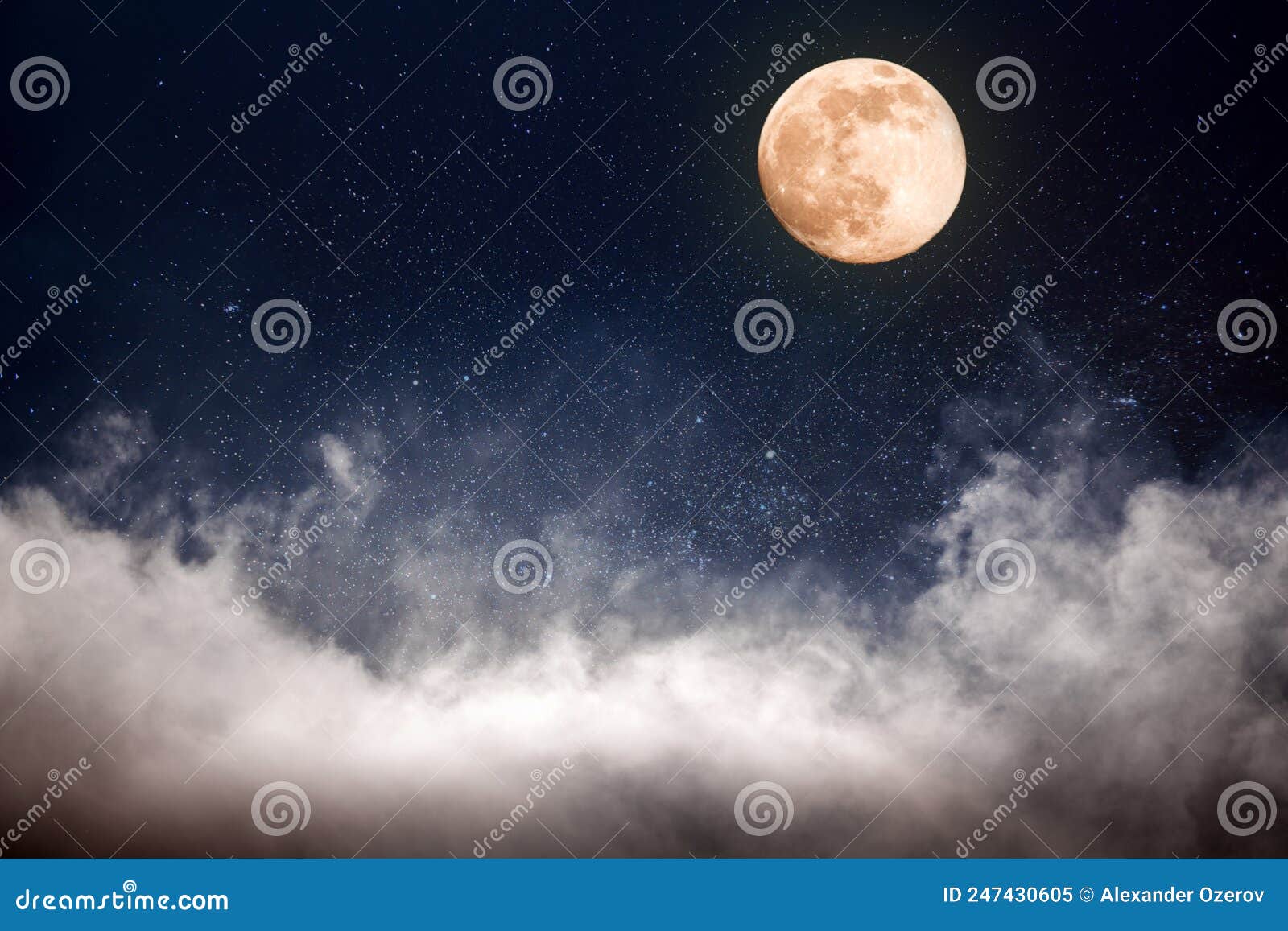 Full moon on night sky stock image. Image of night, sleep - 247430605