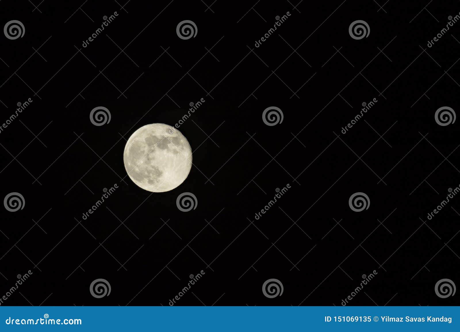 Full Moon in Night Sky and Moonlight Stock Image - Image of glow ...