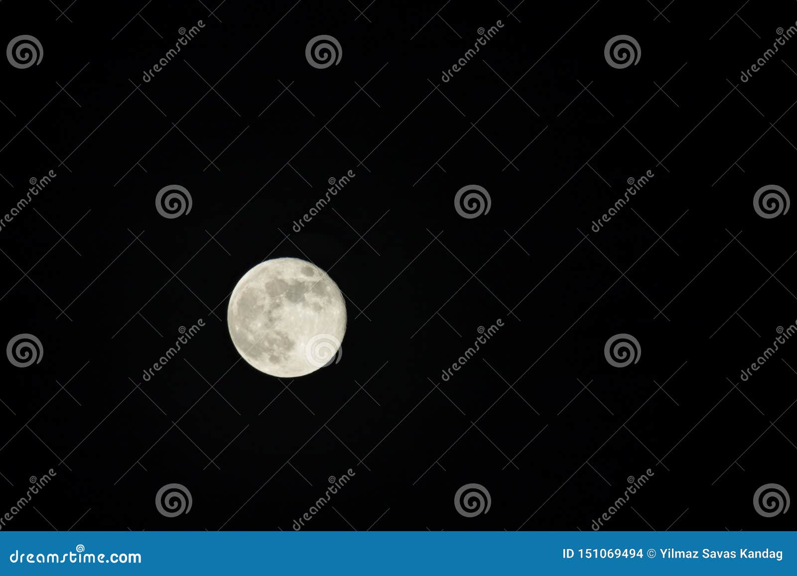 Full Moon in Night Sky and Moonlight Stock Photo - Image of glowing ...