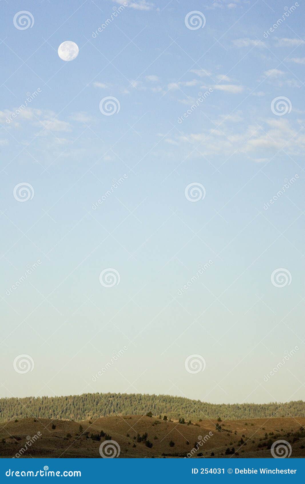 Full moon over horizon stock image. Image of space, clouds - 254031