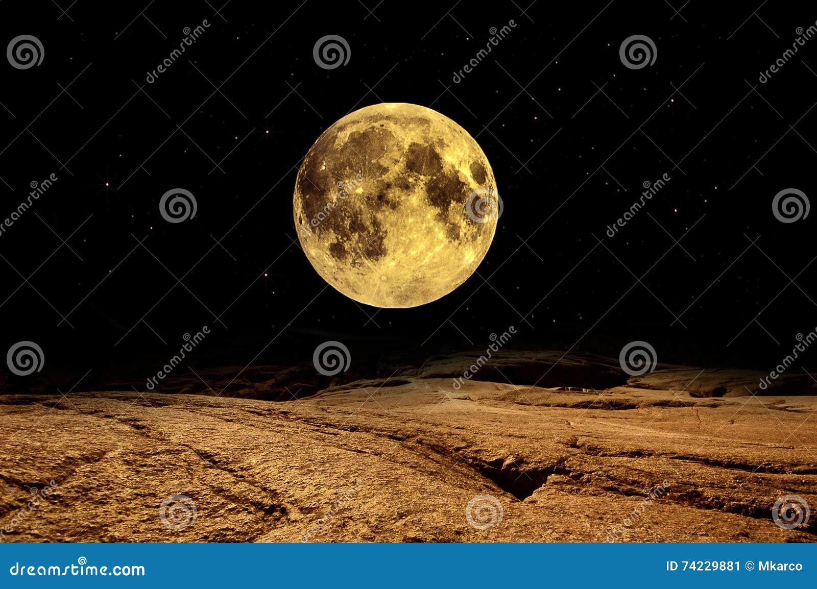 Full moon over Mars stock image. Image of cosmos, full - 74229881