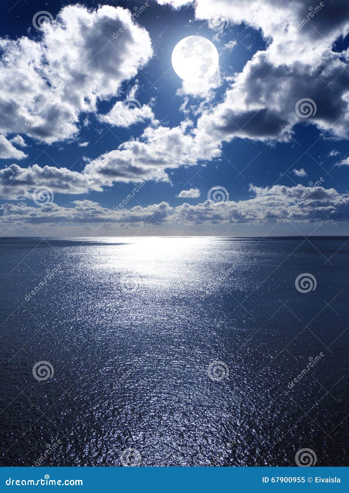 Full moon over the sea stock image. Image of phenomenon - 67900955