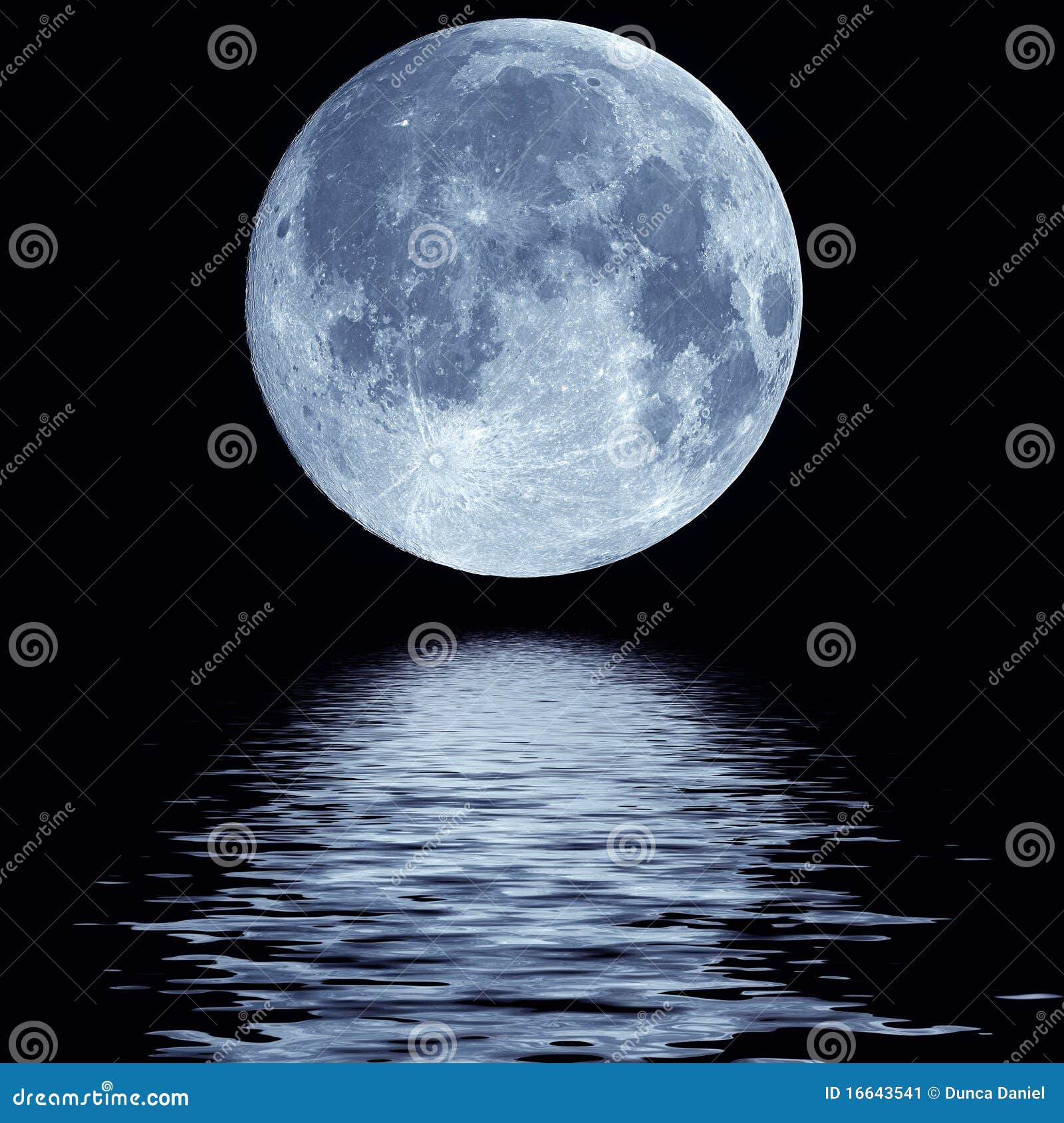 Full moon over water stock image. Image of background - 16643541