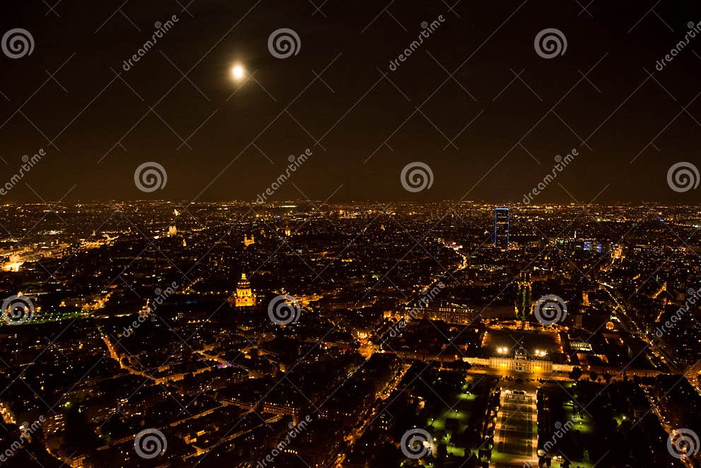 Full moon in Paris stock photo. Image of scenic, paris - 81289038