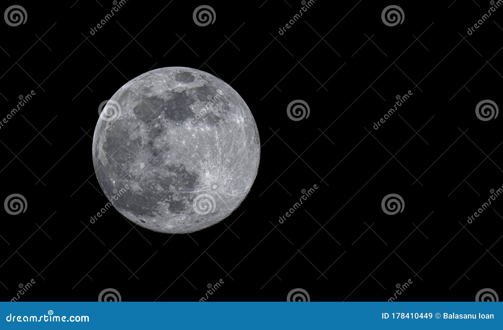 Full Moon at Quality Details Stock Image - Image of full, astronomical ...