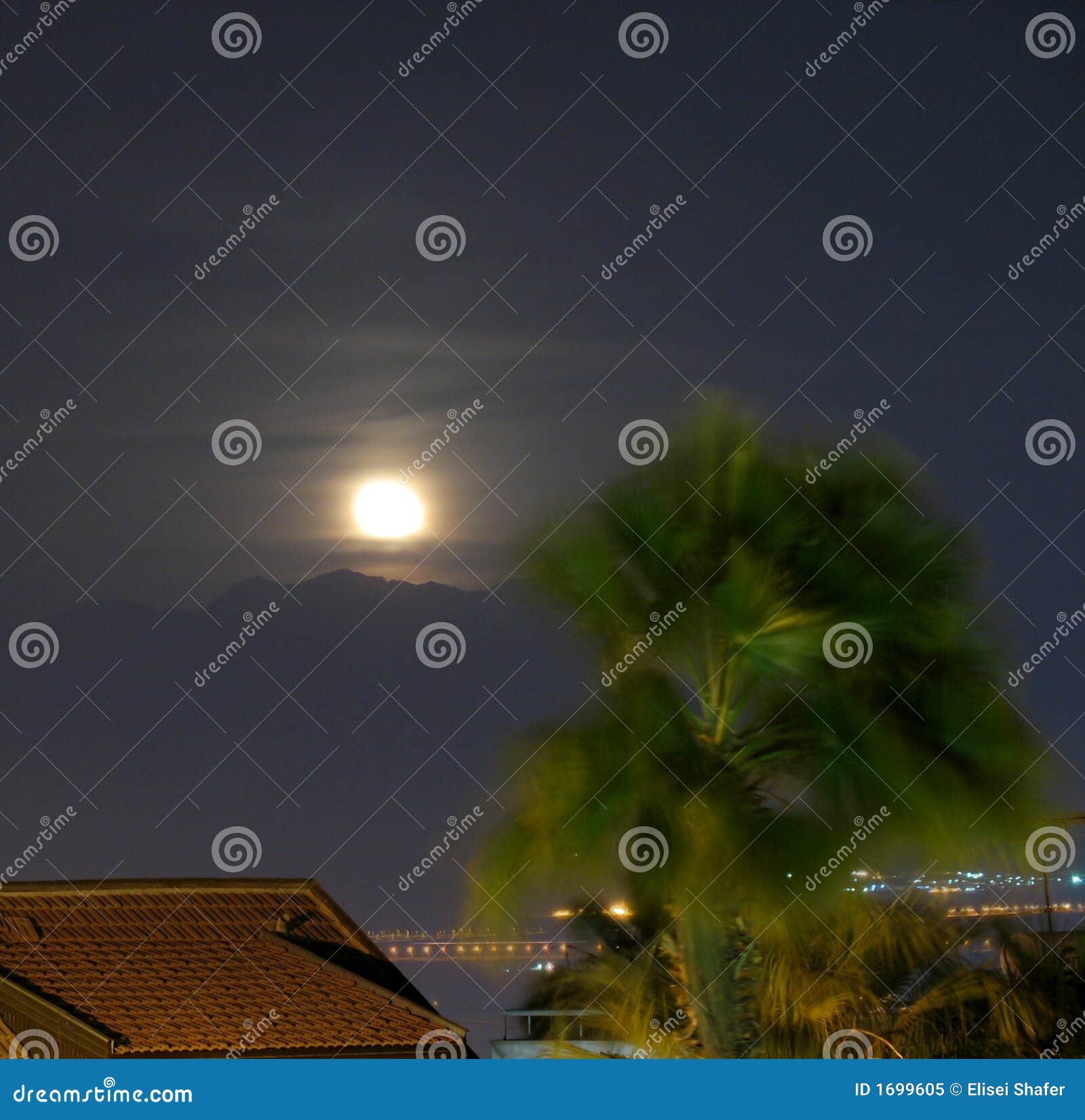 Full Moon Rise stock image. Image of moonlight, clouds - 1699605