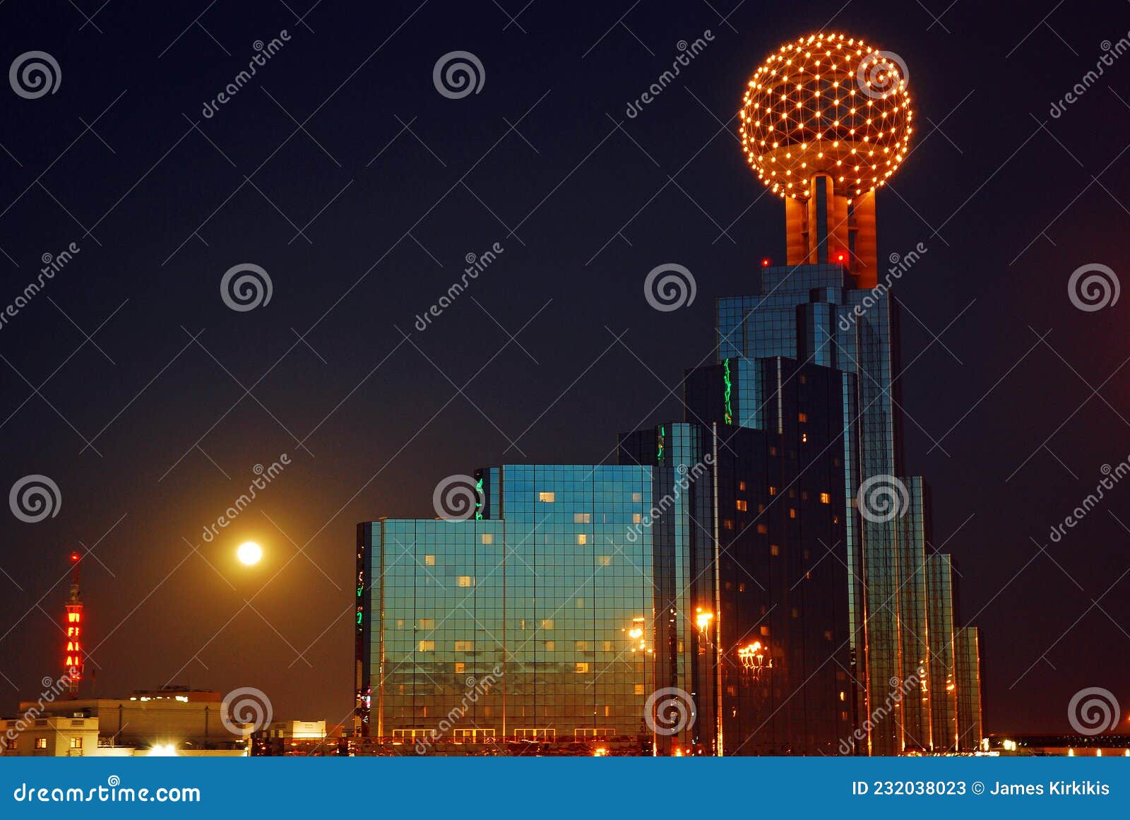 The full moon in Dallas editorial stock photo. Image of dallas - 232038023