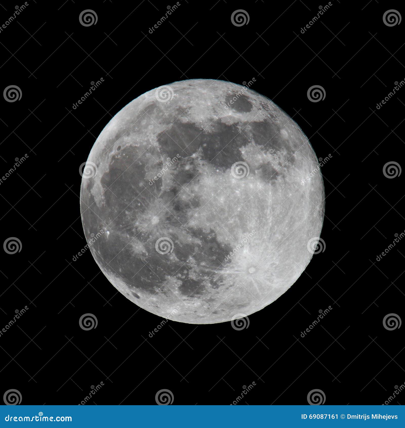 Full moon shot on black stock image. Image of impact - 69087161