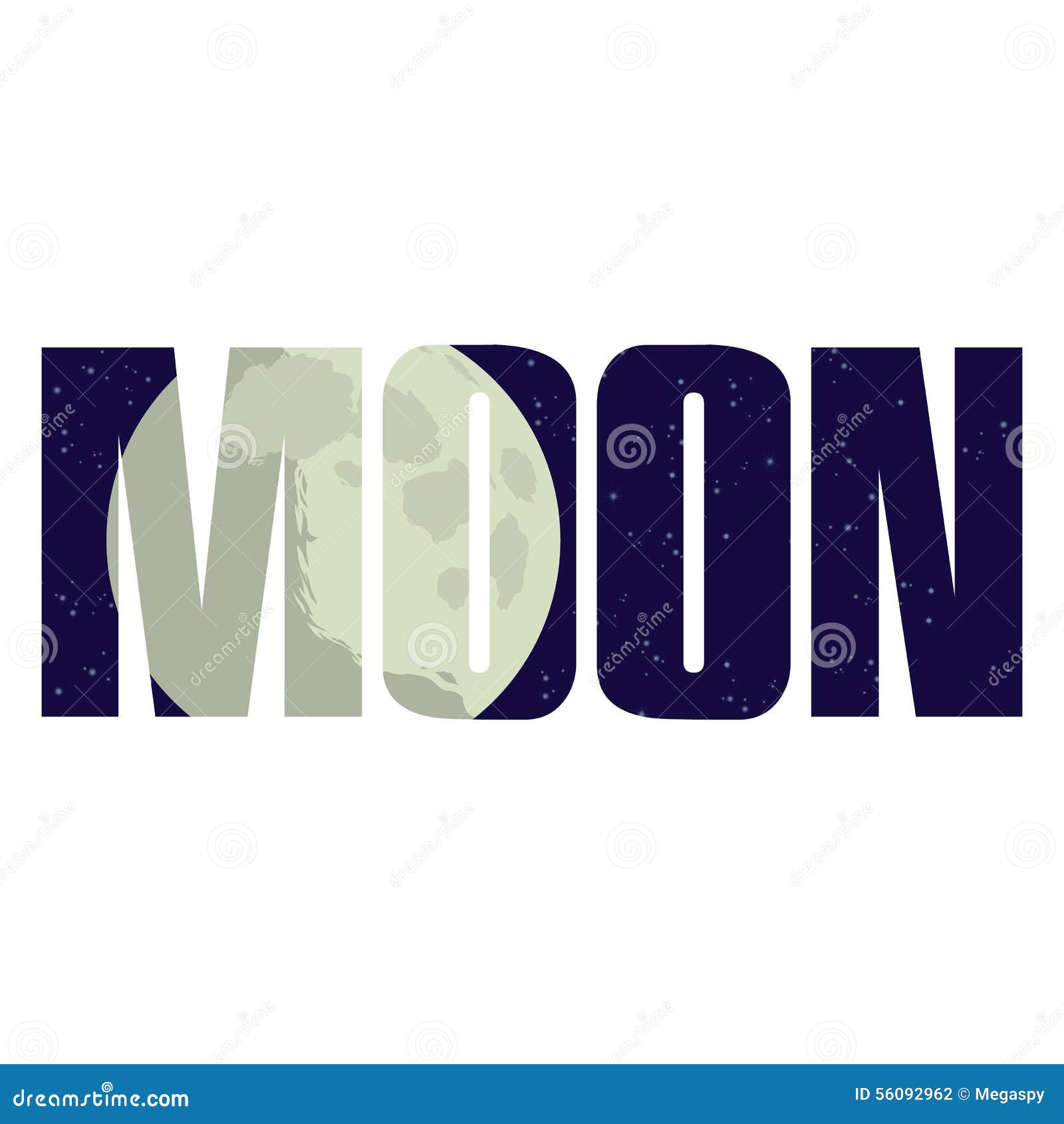 Full moon sign stock vector. Illustration of exposure - 56092962