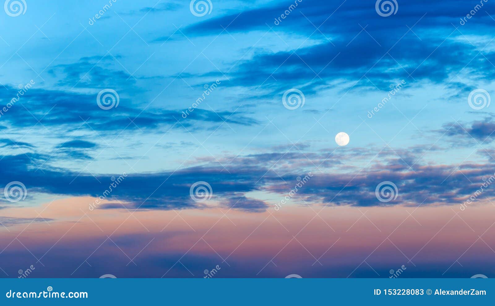 Full moon and sky stock image. Image of nature, evening - 153228083