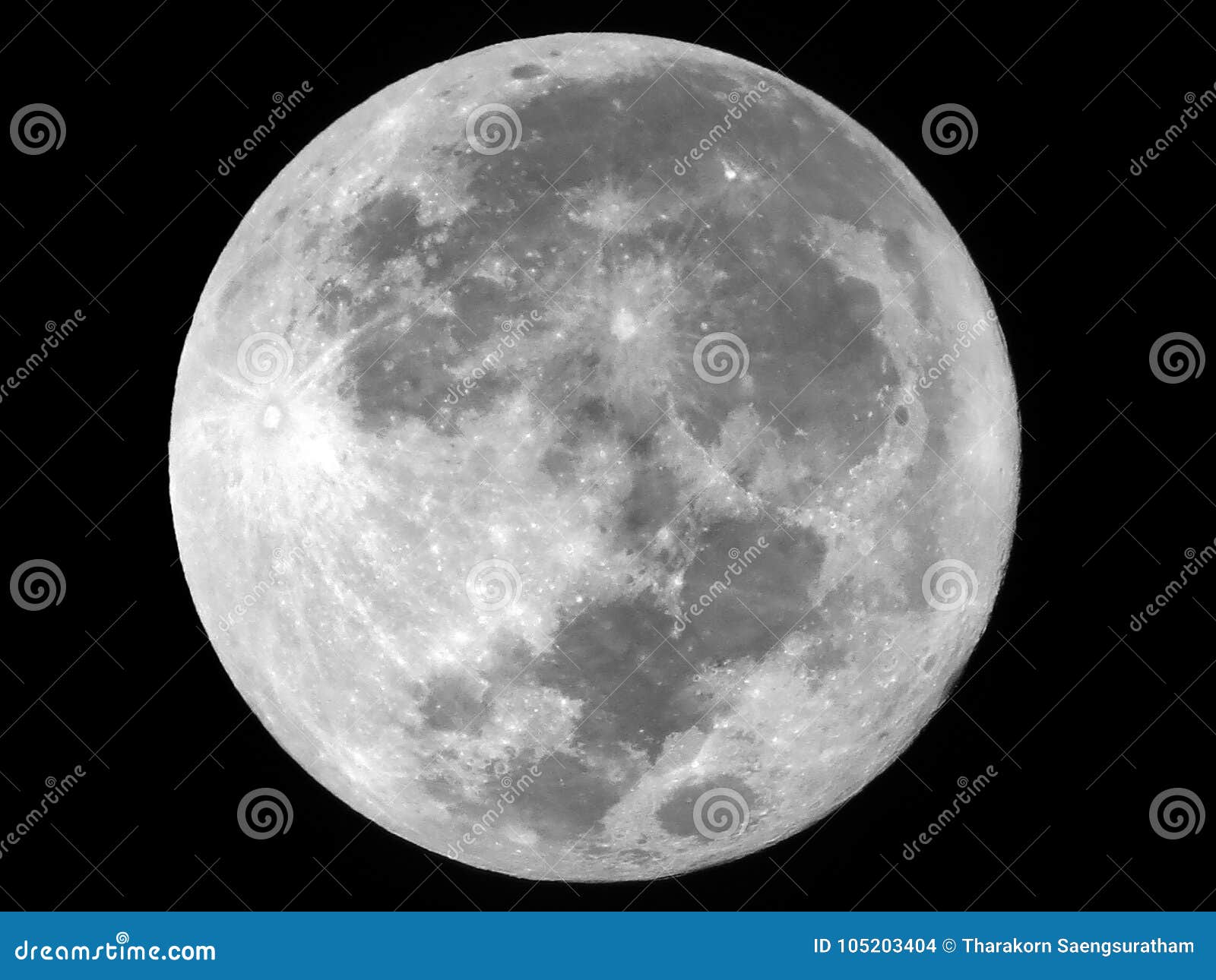 Full Moon in the Sky at Night. Stock Photo - Image of galaxy ...