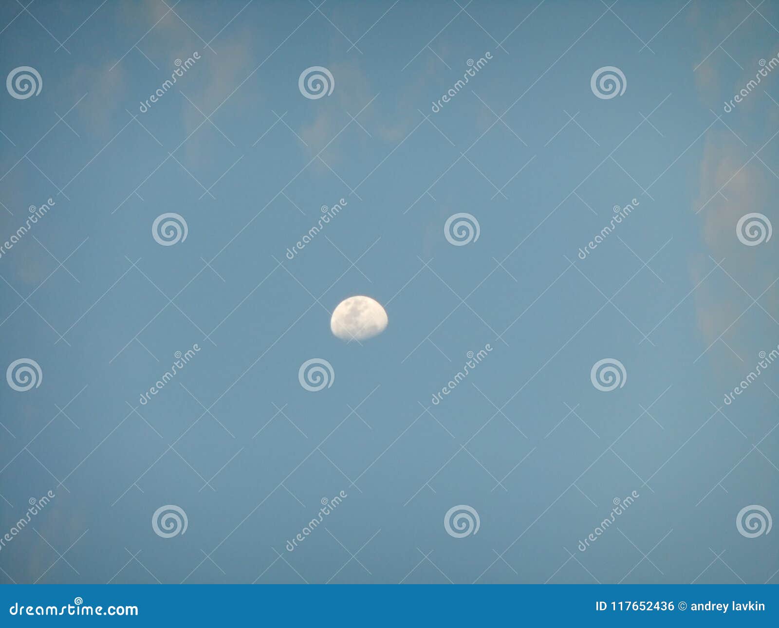 Almost Full Moon in the Sky Stock Photo - Image of full, background ...