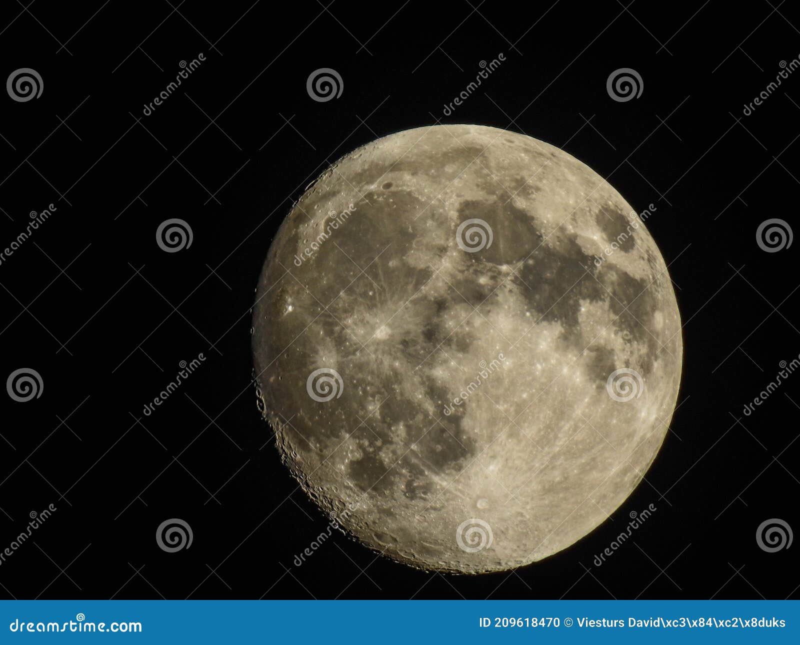Full Moon Stack Dark Night Sky. the Full Moon is Lunar Phase when it ...
