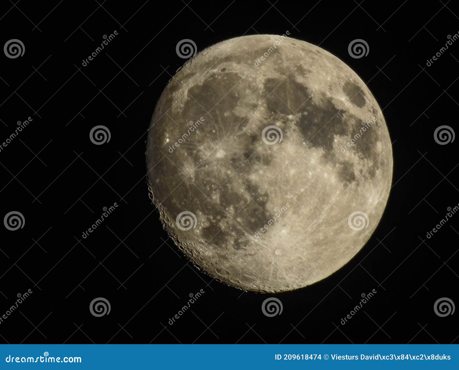 Full Moon Stack Dark Night Sky. the Full Moon is Lunar Phase when it ...