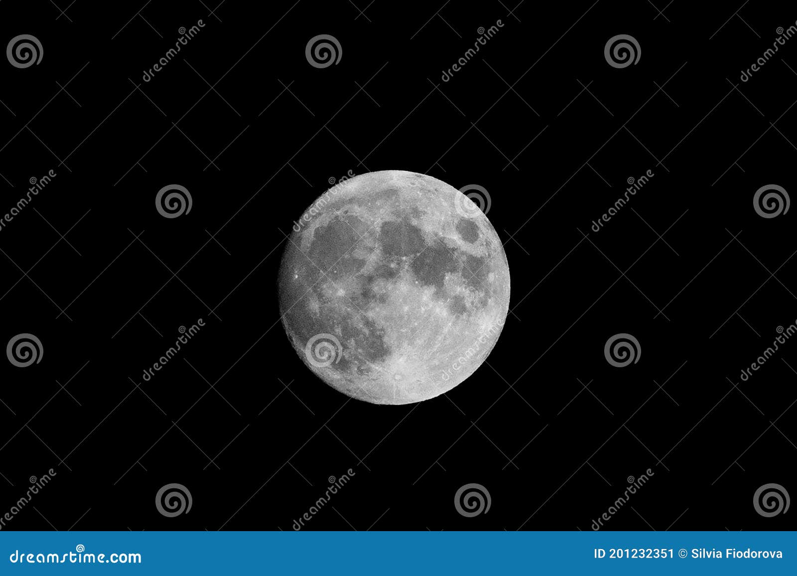 Full Moon Stack Dark Night Sky Stock Image - Image of surface, light ...