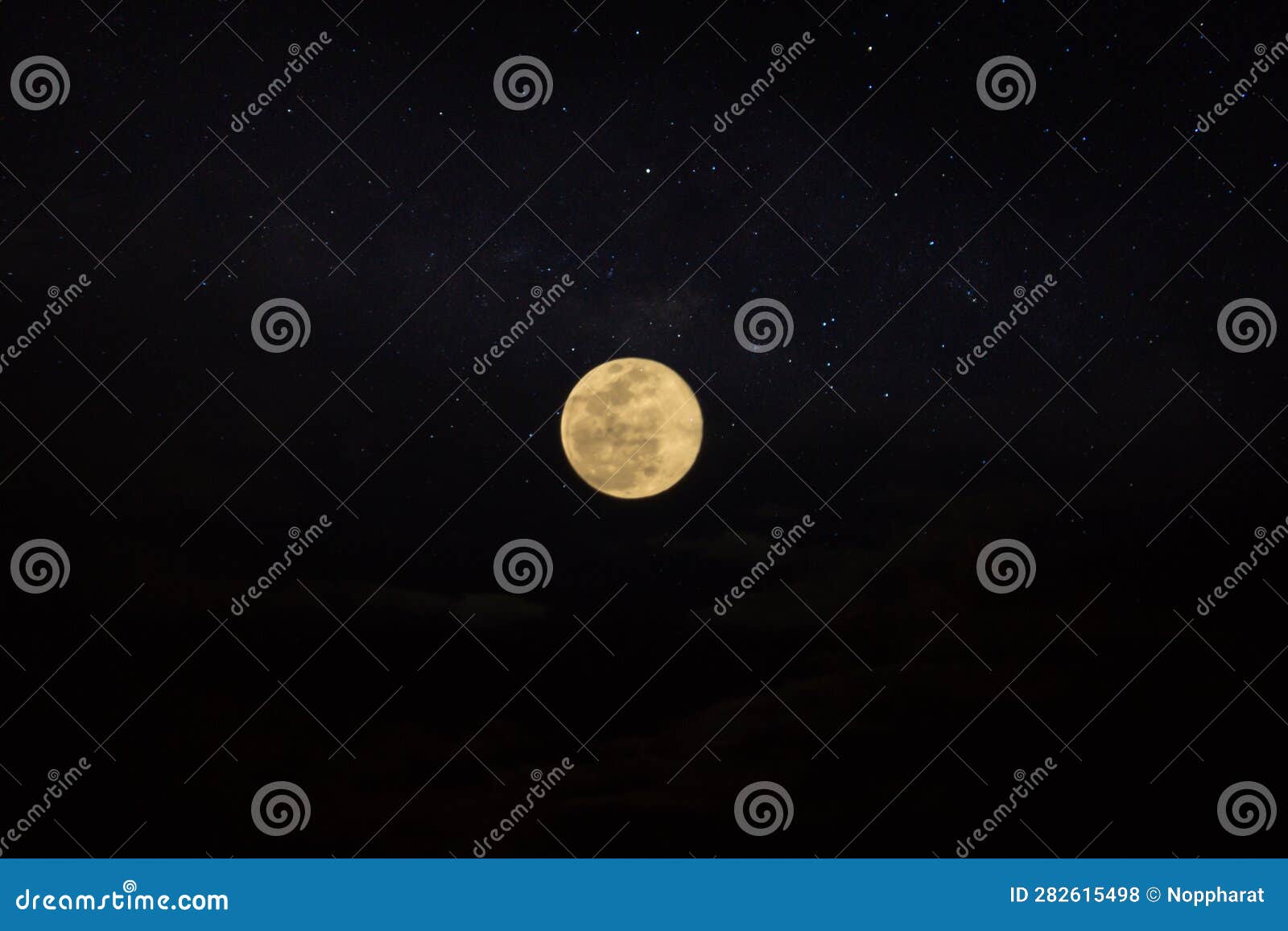 Full Moon with Star in the Dark Night Stock Photo - Image of satellite ...