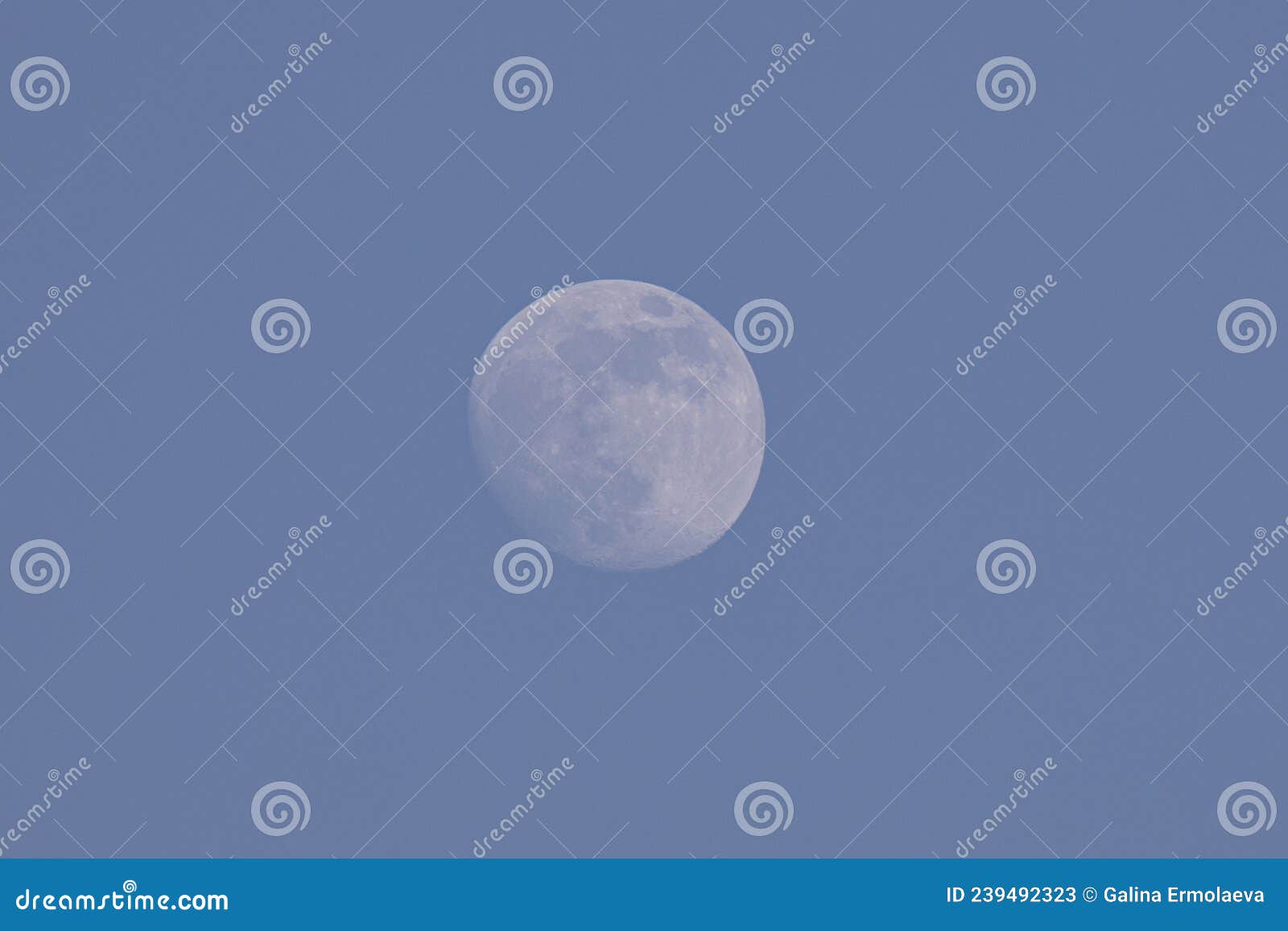 Full Moon before Sunset in the Sky Stock Image - Image of nature, moon ...