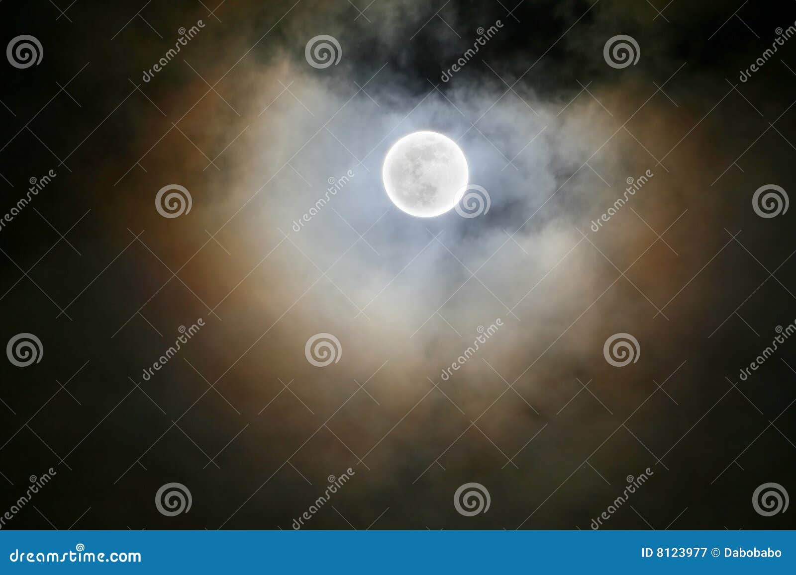Full moon under cloud stock image. Image of exploration - 8123977