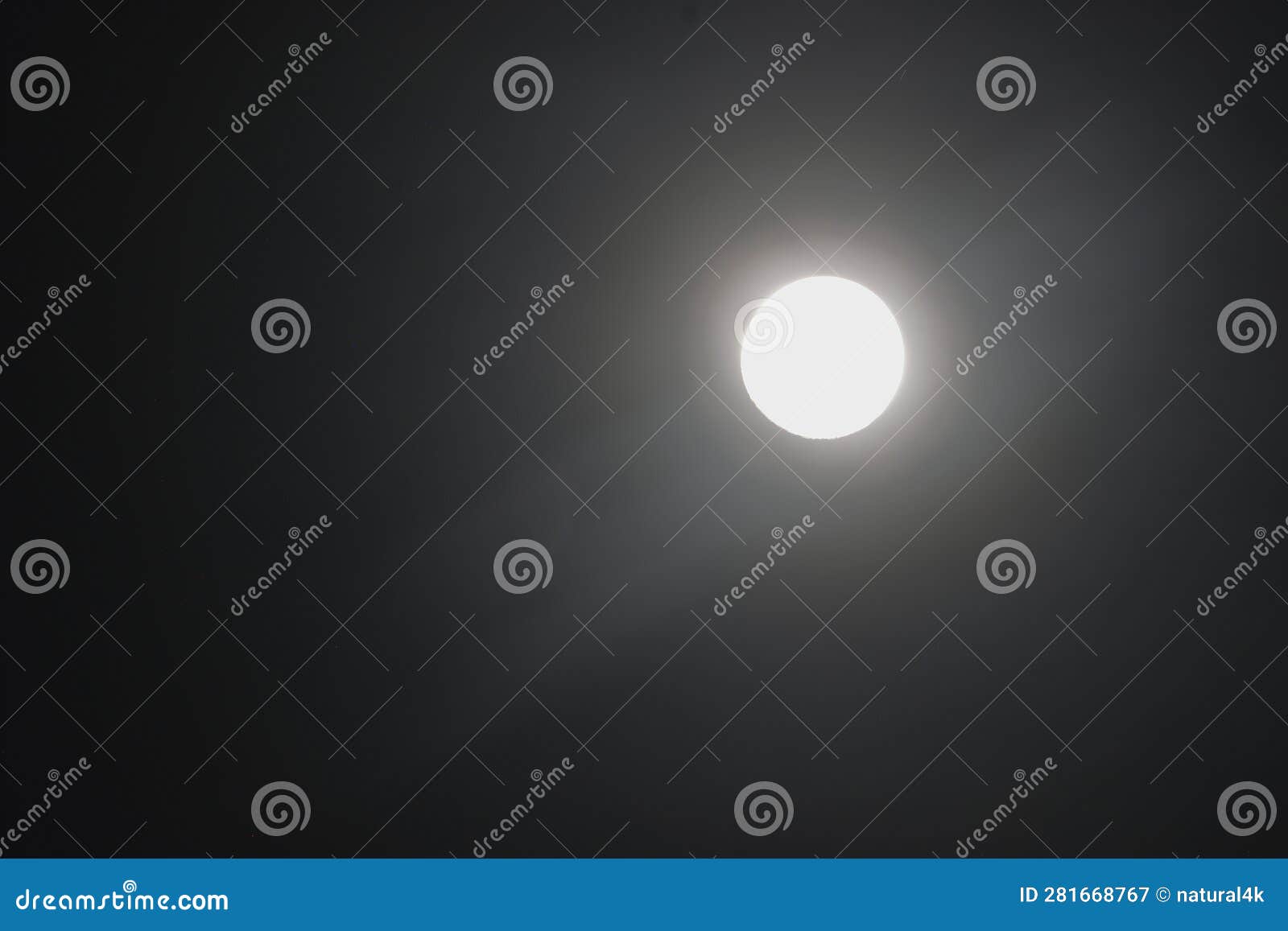 Super Full Moon with Dark Background Stock Image - Image of moon ...