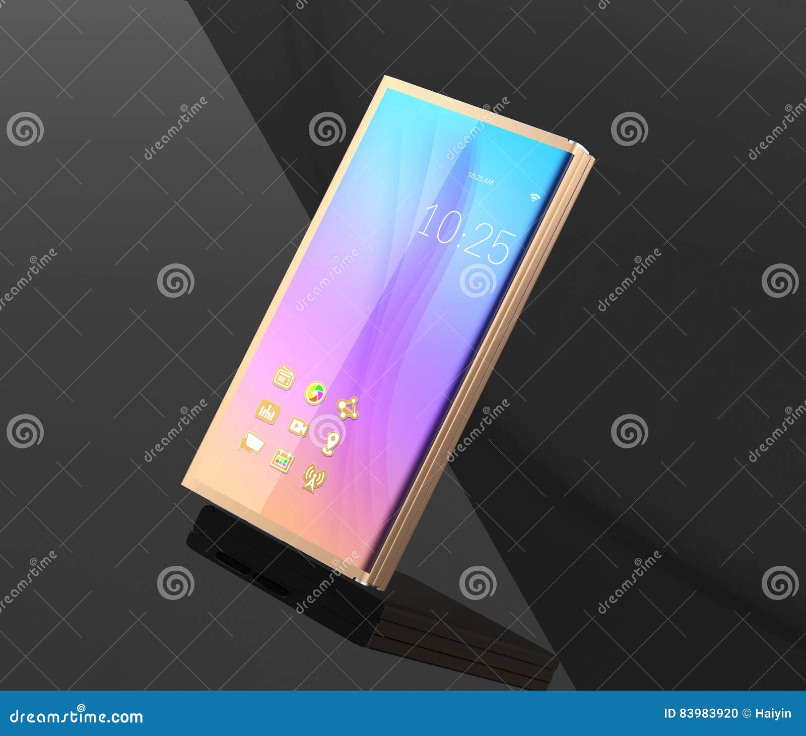 Full OLED Display Smart Phone Stock Photo | CartoonDealer.com #83983920