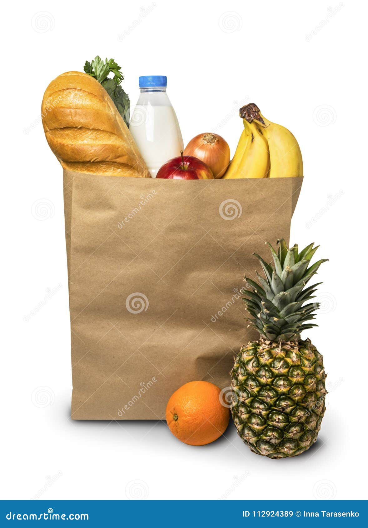 Full Package with Products on a White Background. Stock Image - Image ...