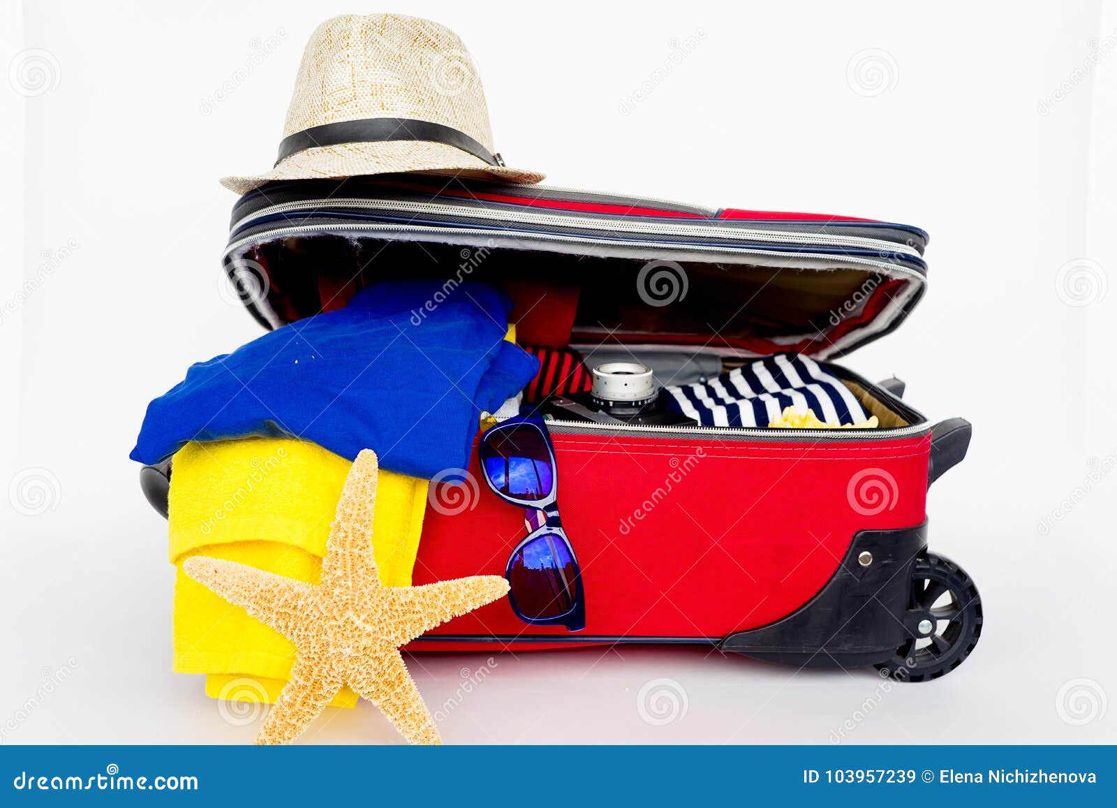 Full packed suitcase stock image. Image of suitcase - 103957239
