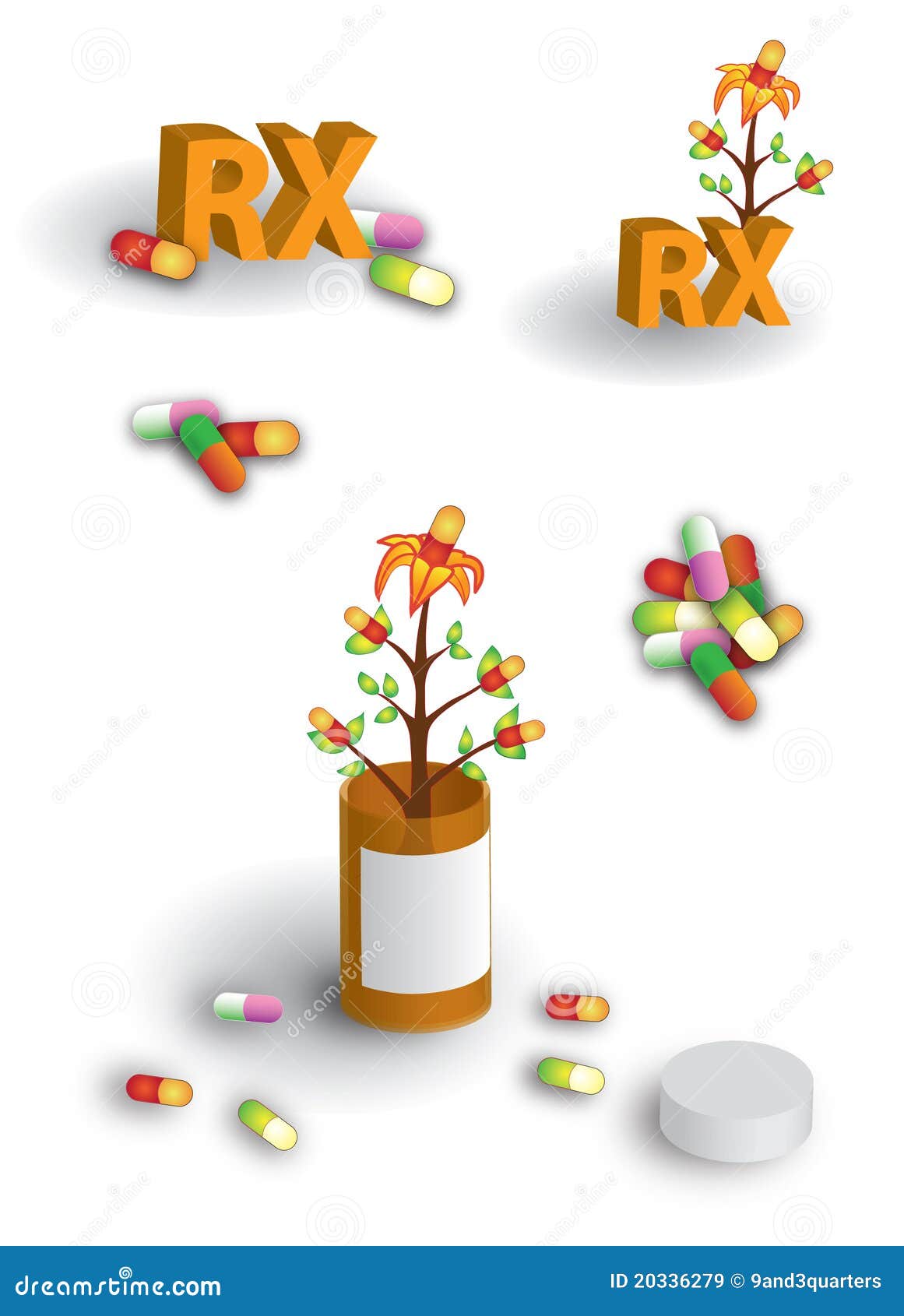 Full Page of Herbal Remedies Illustrations Stock Illustration ...