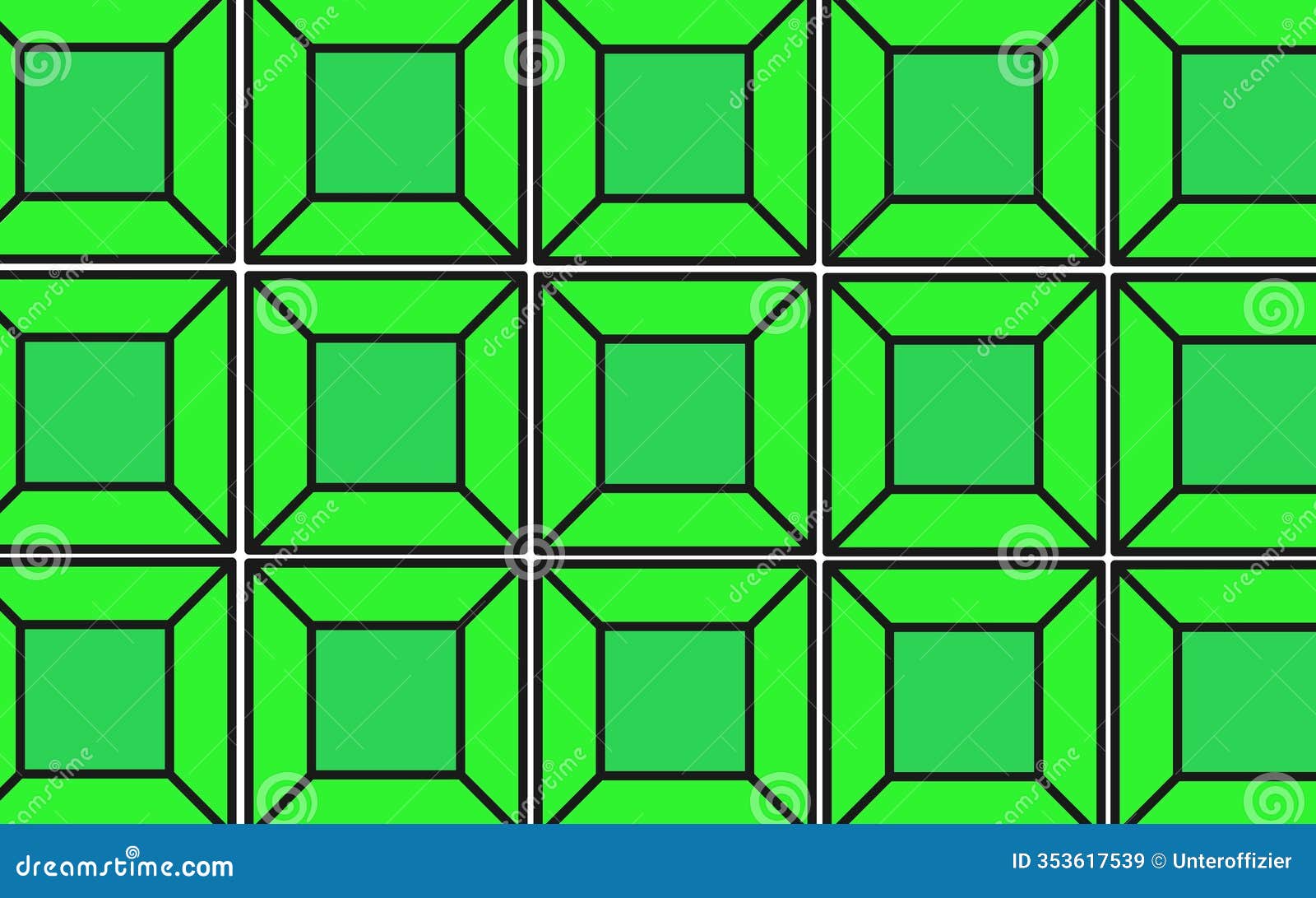 A Full Page Repeat Pattern of Green Square Tiled Shaped Interlinked ...