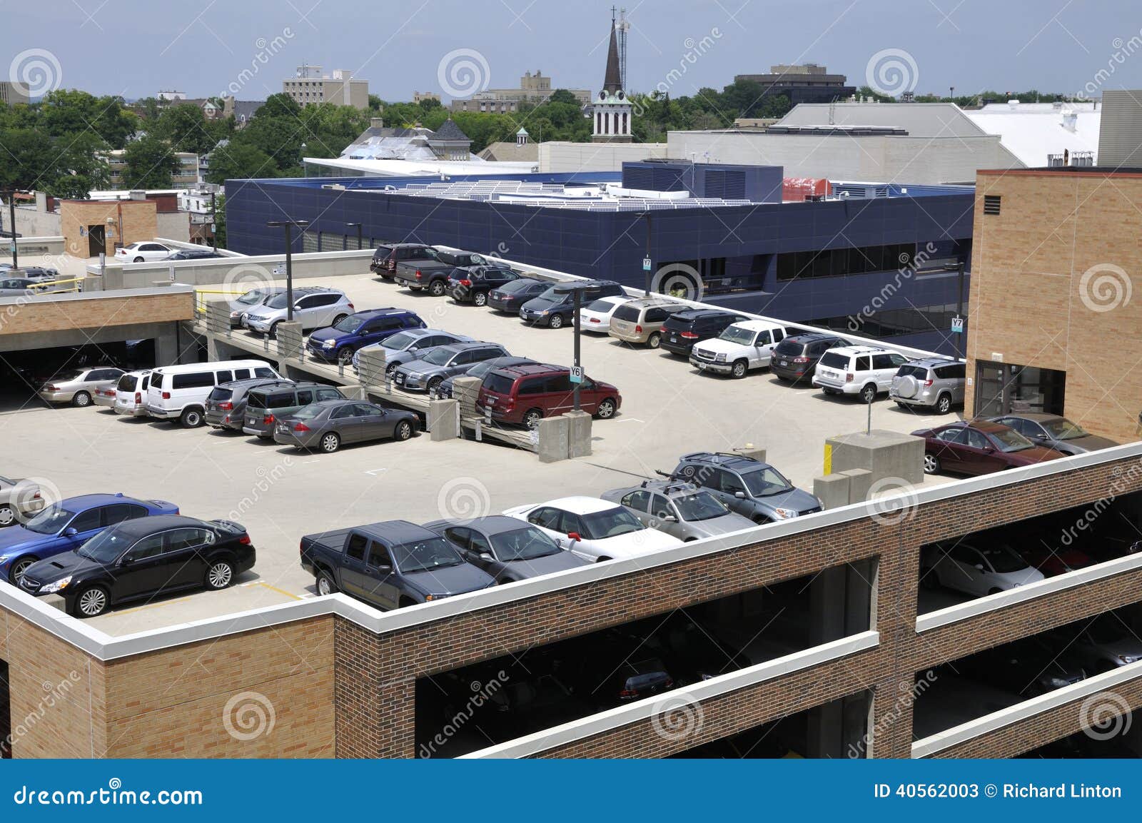 Full parking ramp stock image. Image of parking, drive - 40562003