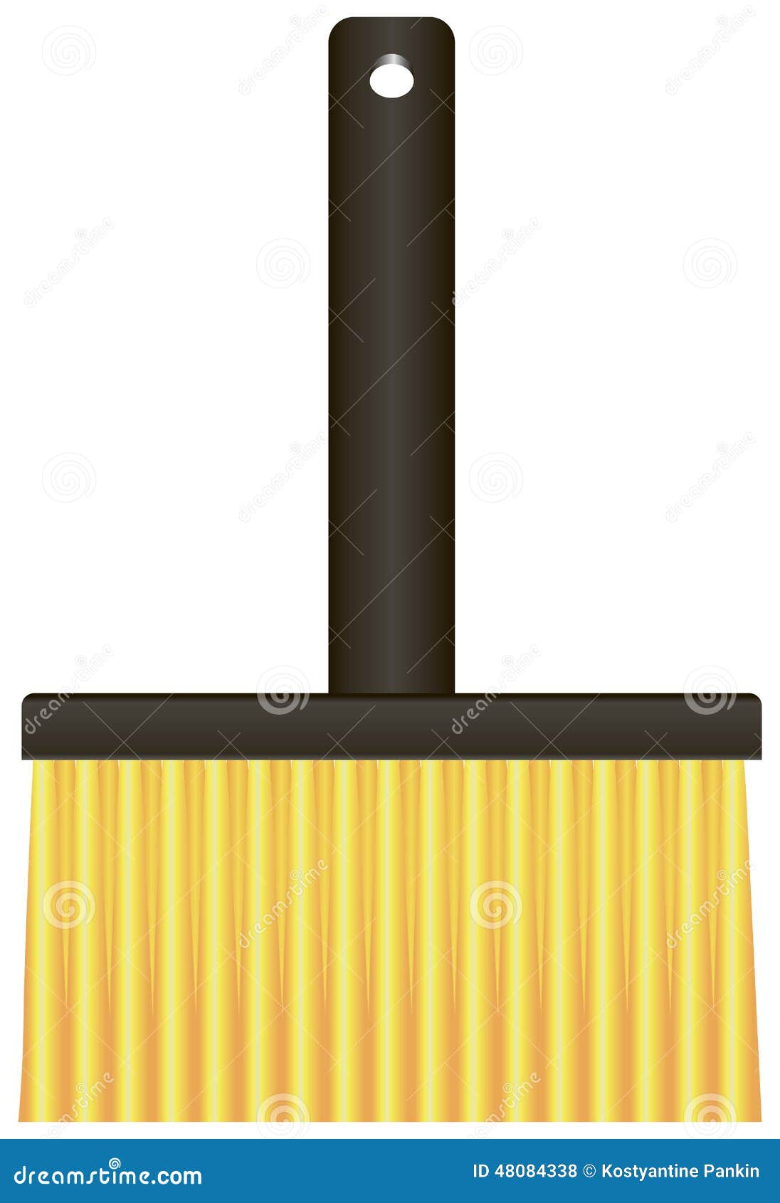 Full of paste brush stock vector. Illustration of steel - 48084338